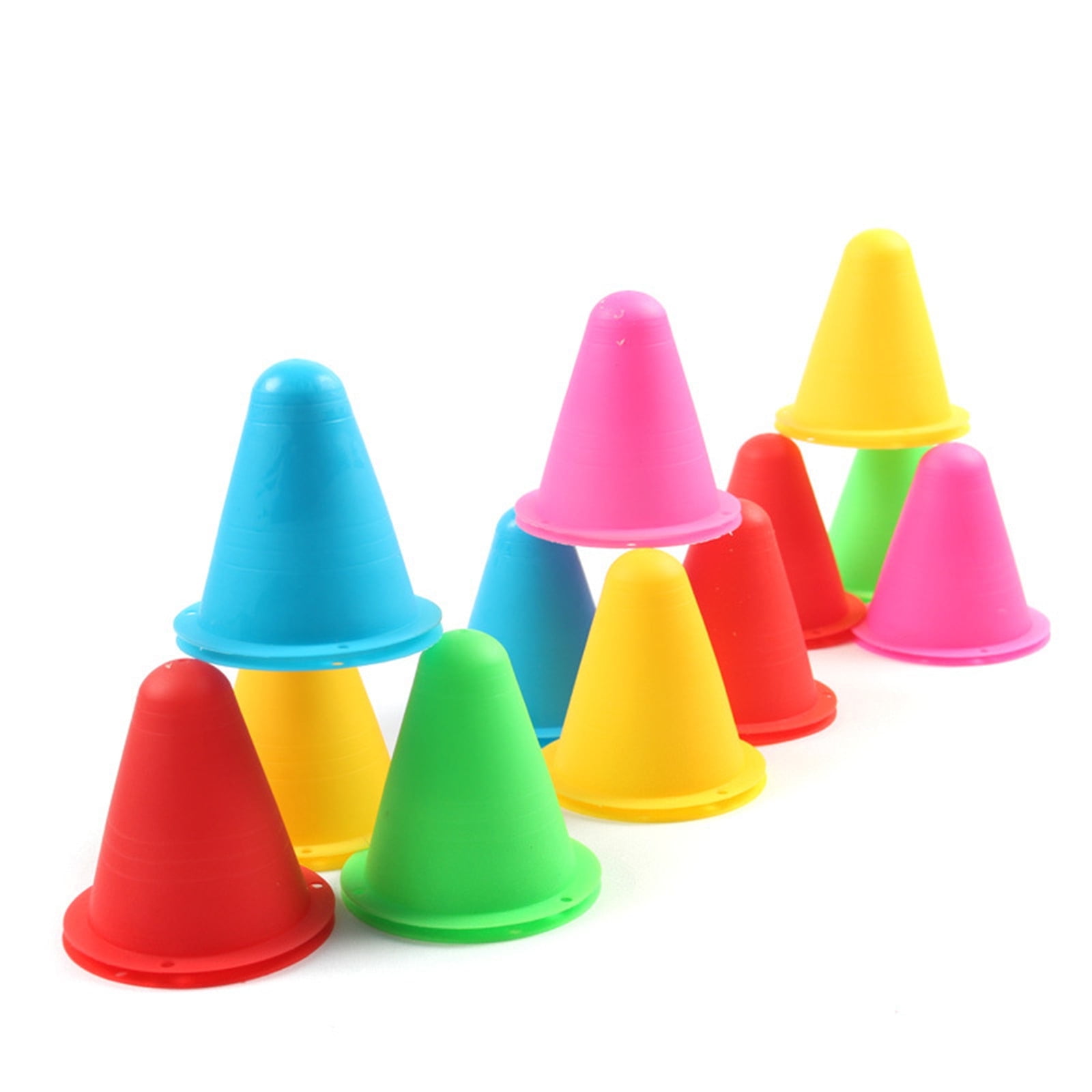 XUFLVPSEF 50-Pack Roller Skating Training Cones - Multi-Color Pylon ...