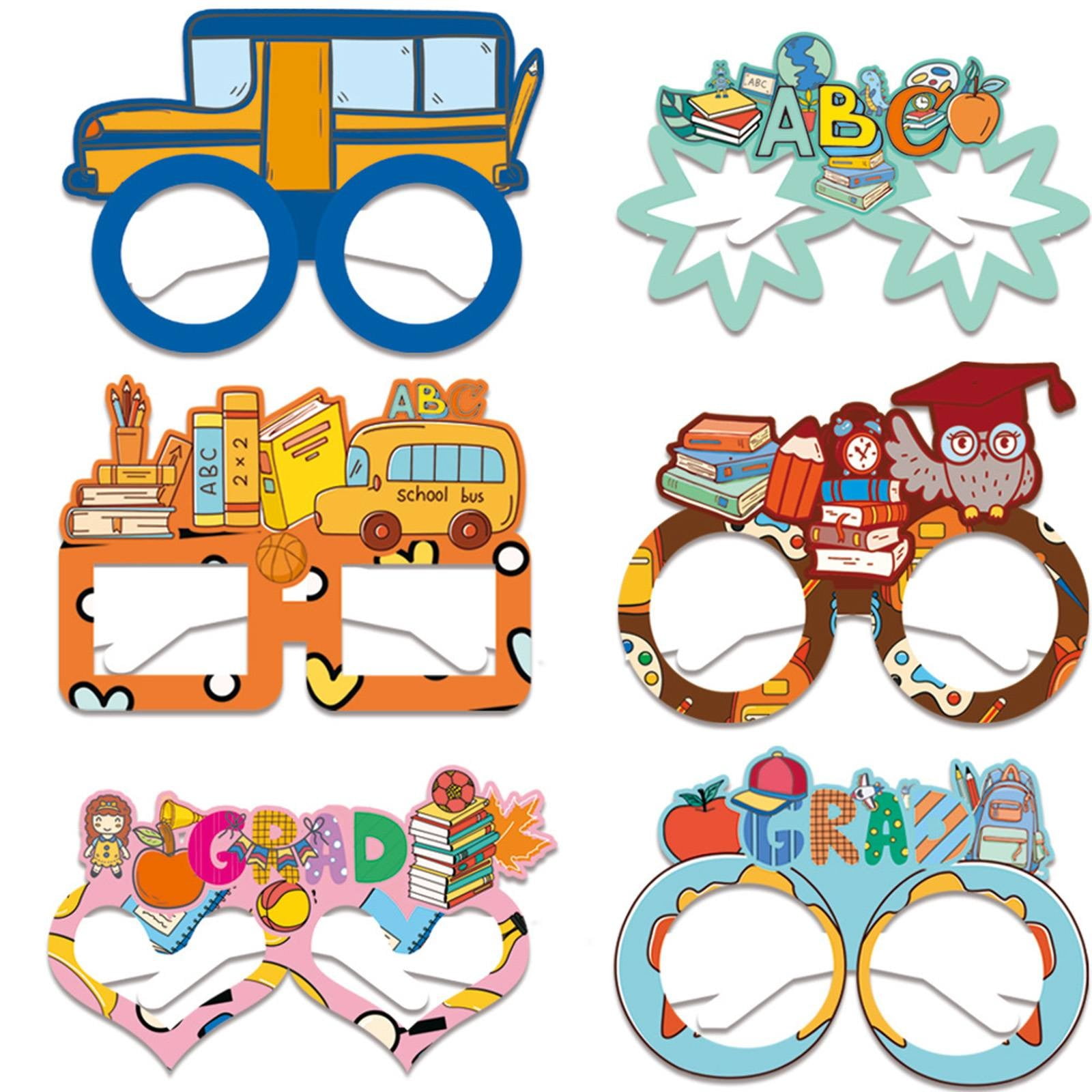 XUFLVPSEF 6 Pack Kindergarten Class of 2025 Grad Party Eyeglasses Photo ...