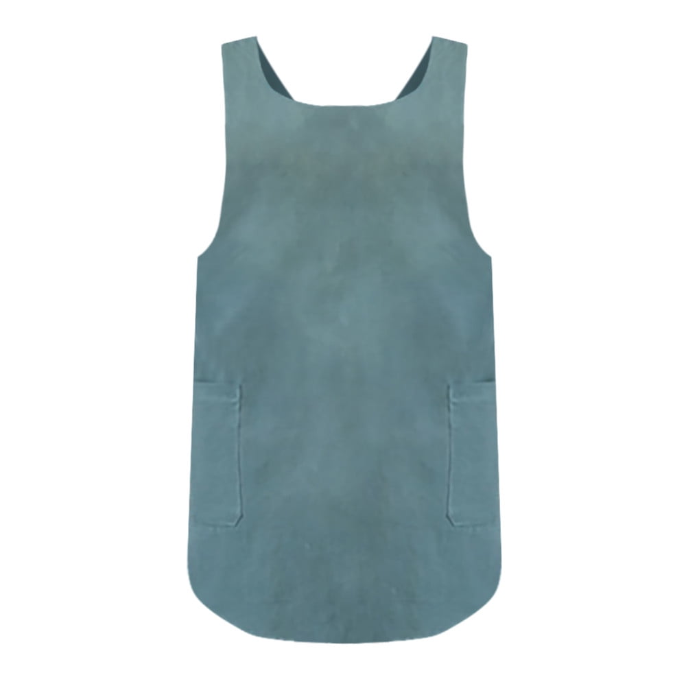 XUFLVPSEF Artist Smocks for Women Women Cotton Linen Cross Back Apron ...