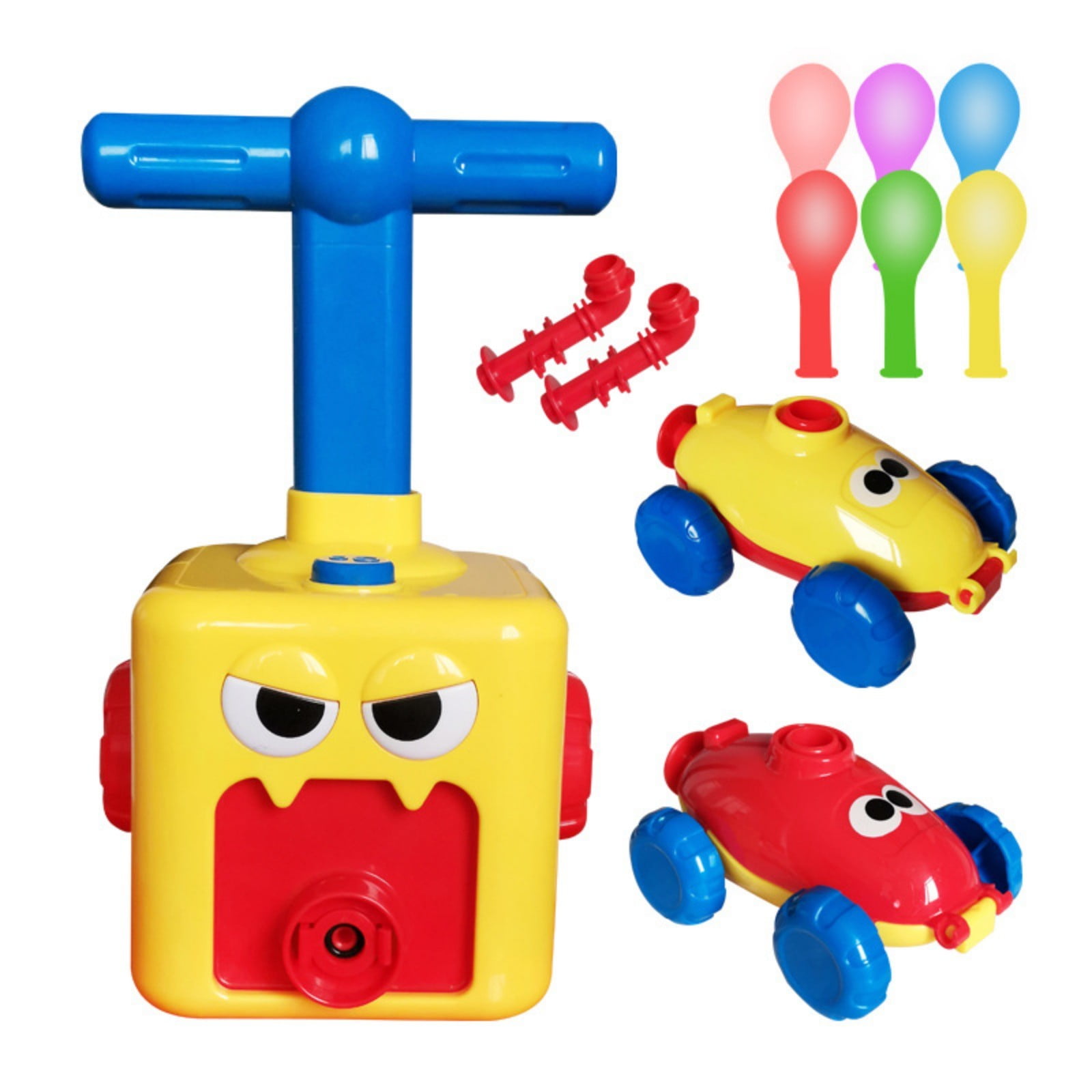 XUFLVPSEF Balloon launcher Toy Set,Balloon Powered Cars, Inertial ...