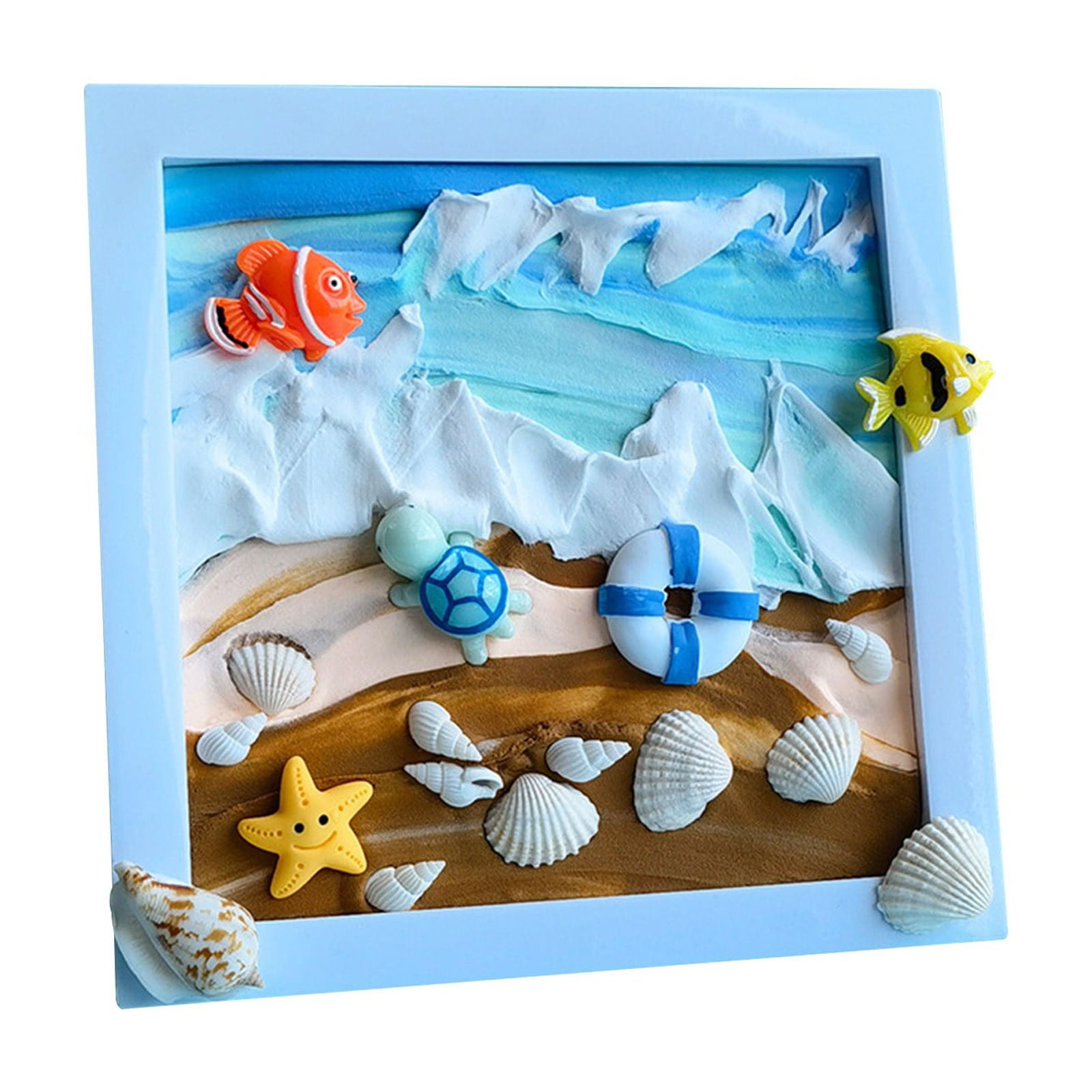 XUFLVPSEF DIY Picture Frame kit Handmade Shell Fragment Decoration ...