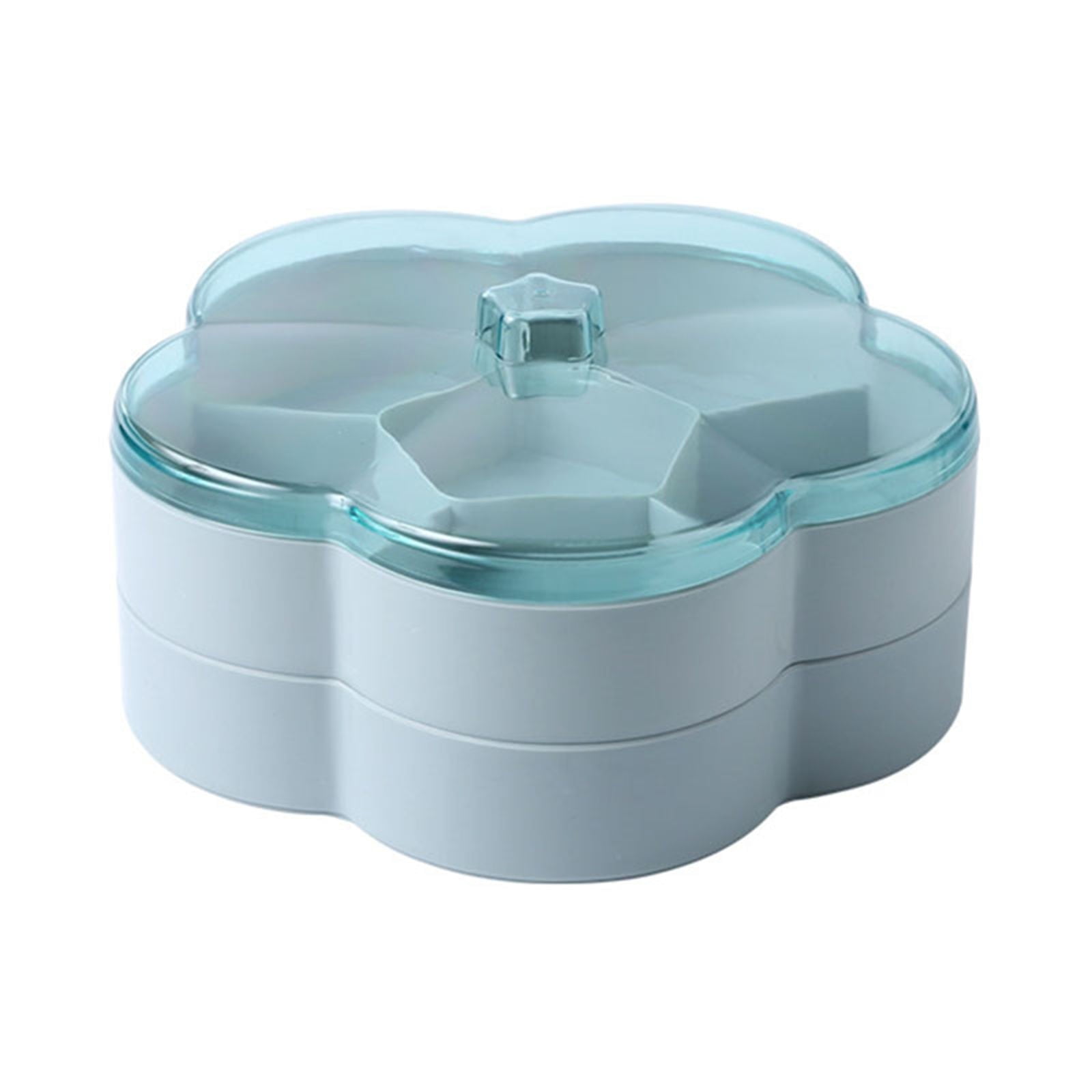XUFLVPSEF Divided Snack Serving Tray with Lid, Reusable Veggie Tray ...