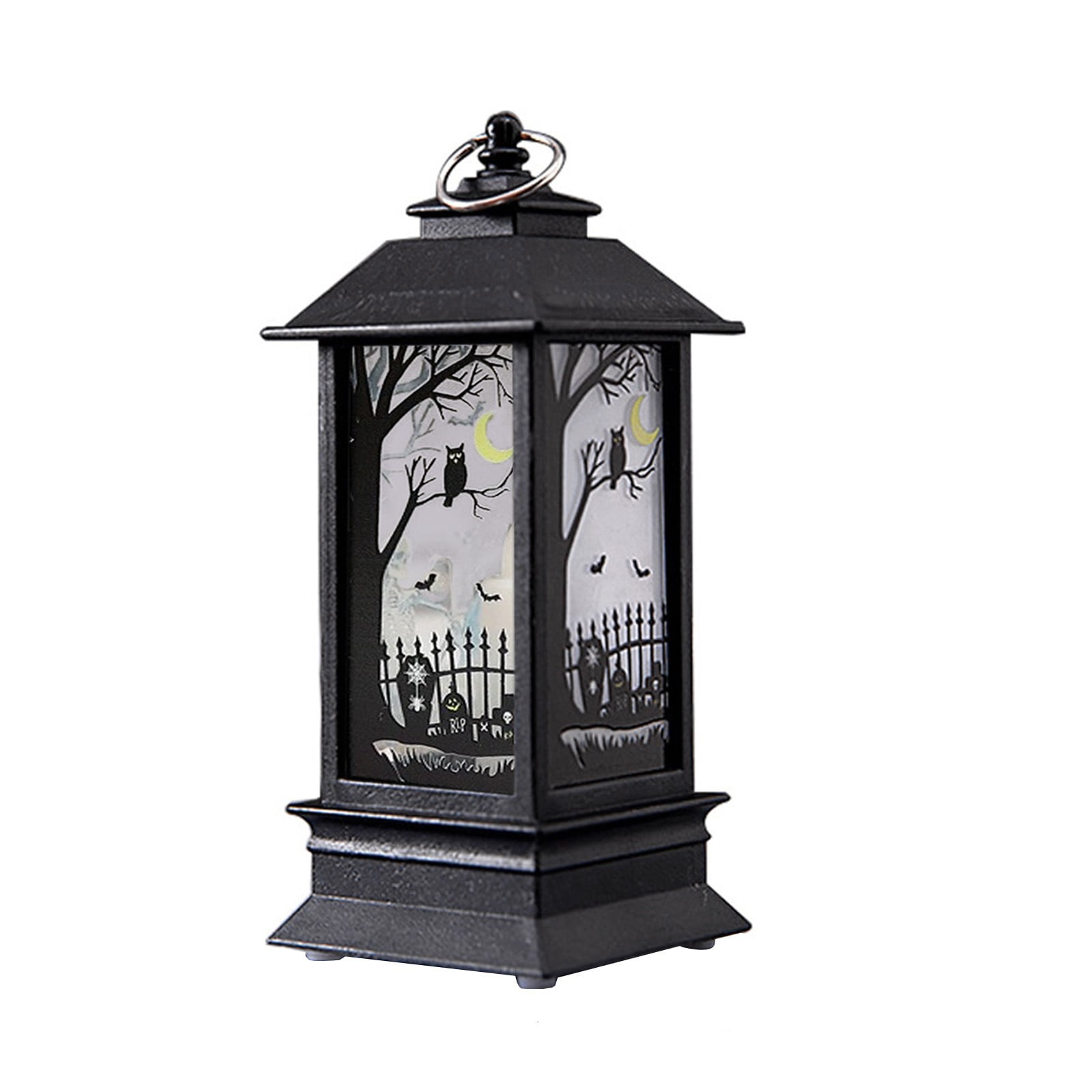XUFLVPSEF Halloween Snow Globe Lantern Halloween Decoration Battery ...