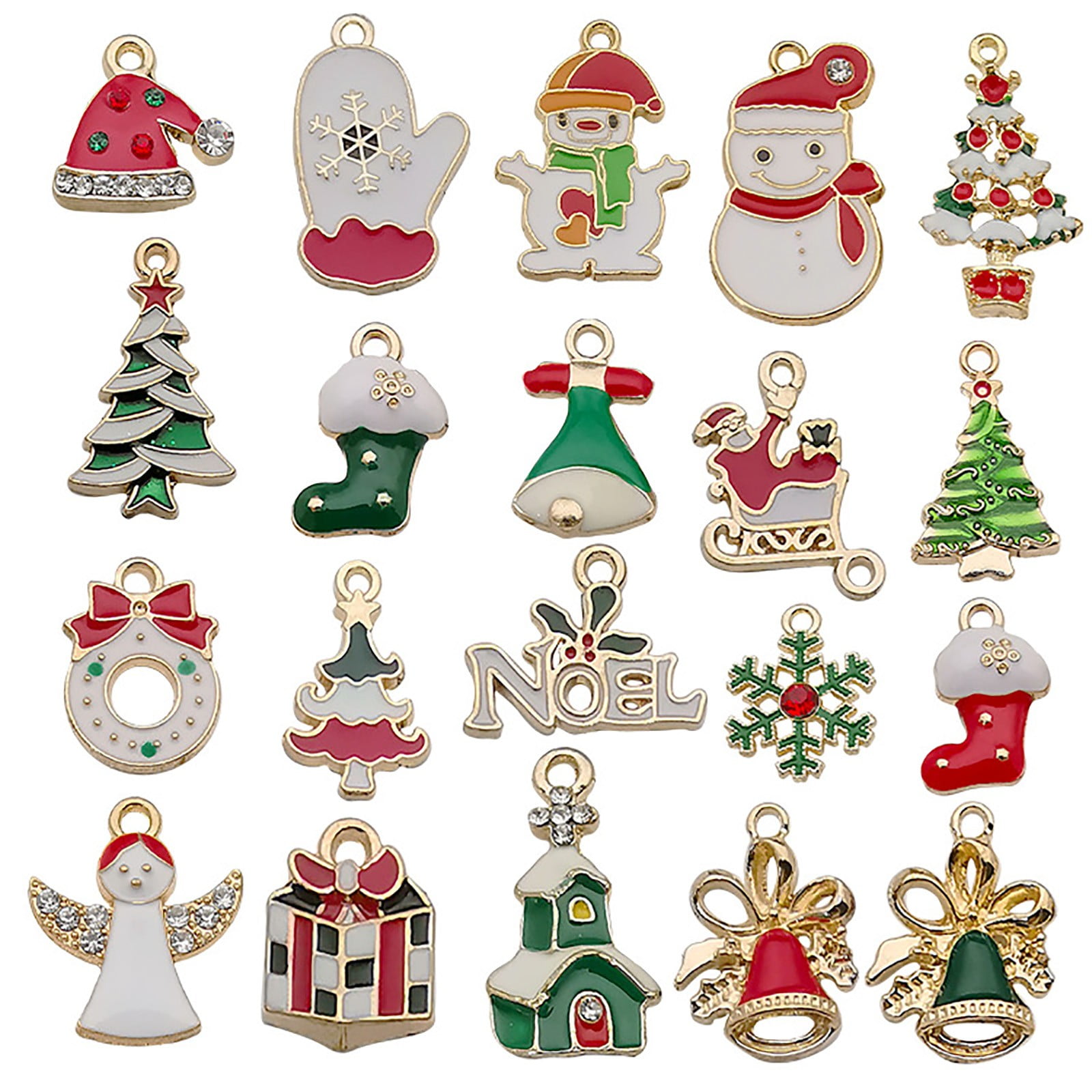XUFLVPSEF Mini Resin Christmas Ornaments Tiny Christmas Tree ...