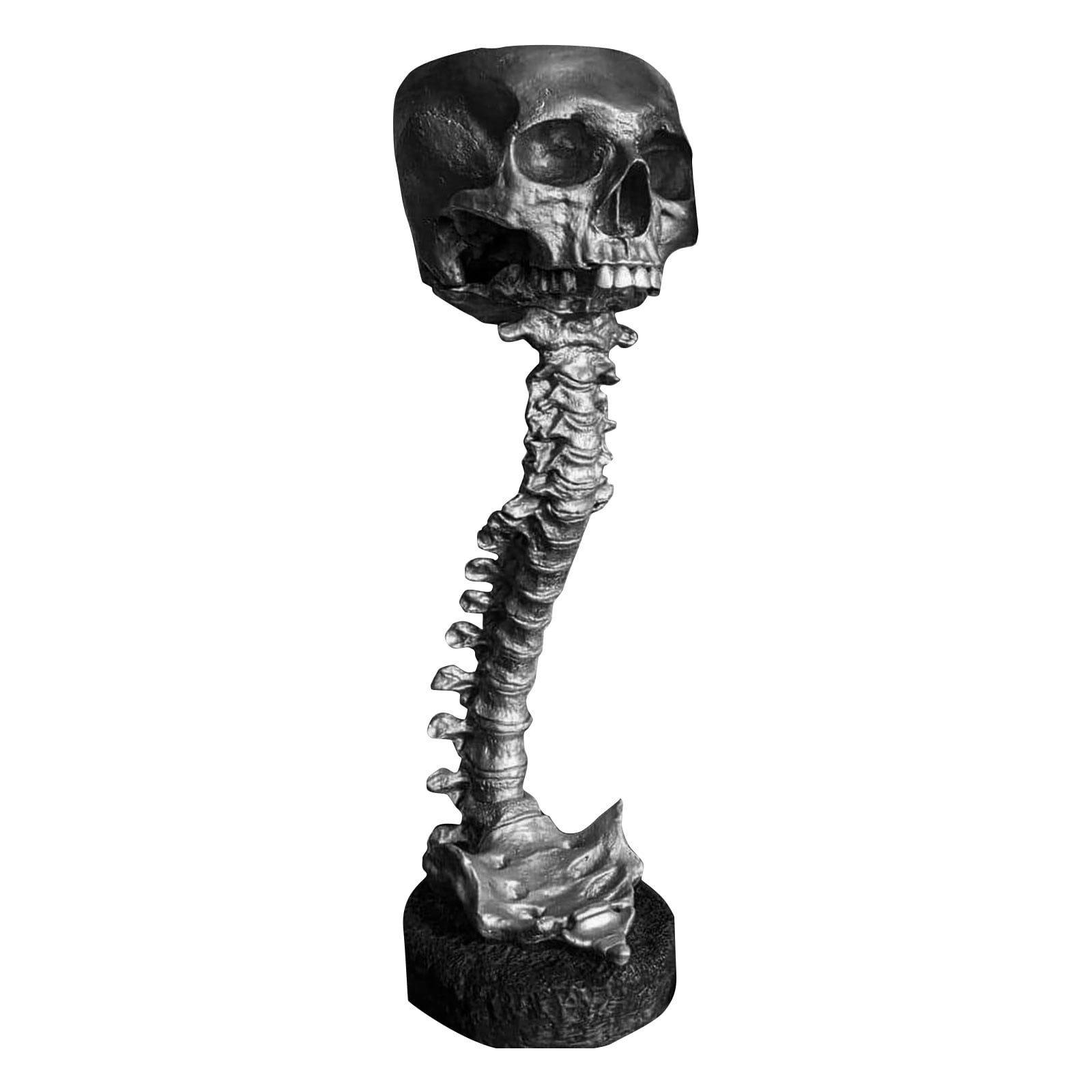 XUFLVPSEF Skull Planter & Spine Stand, Resin Skeleton Flower Pot ...