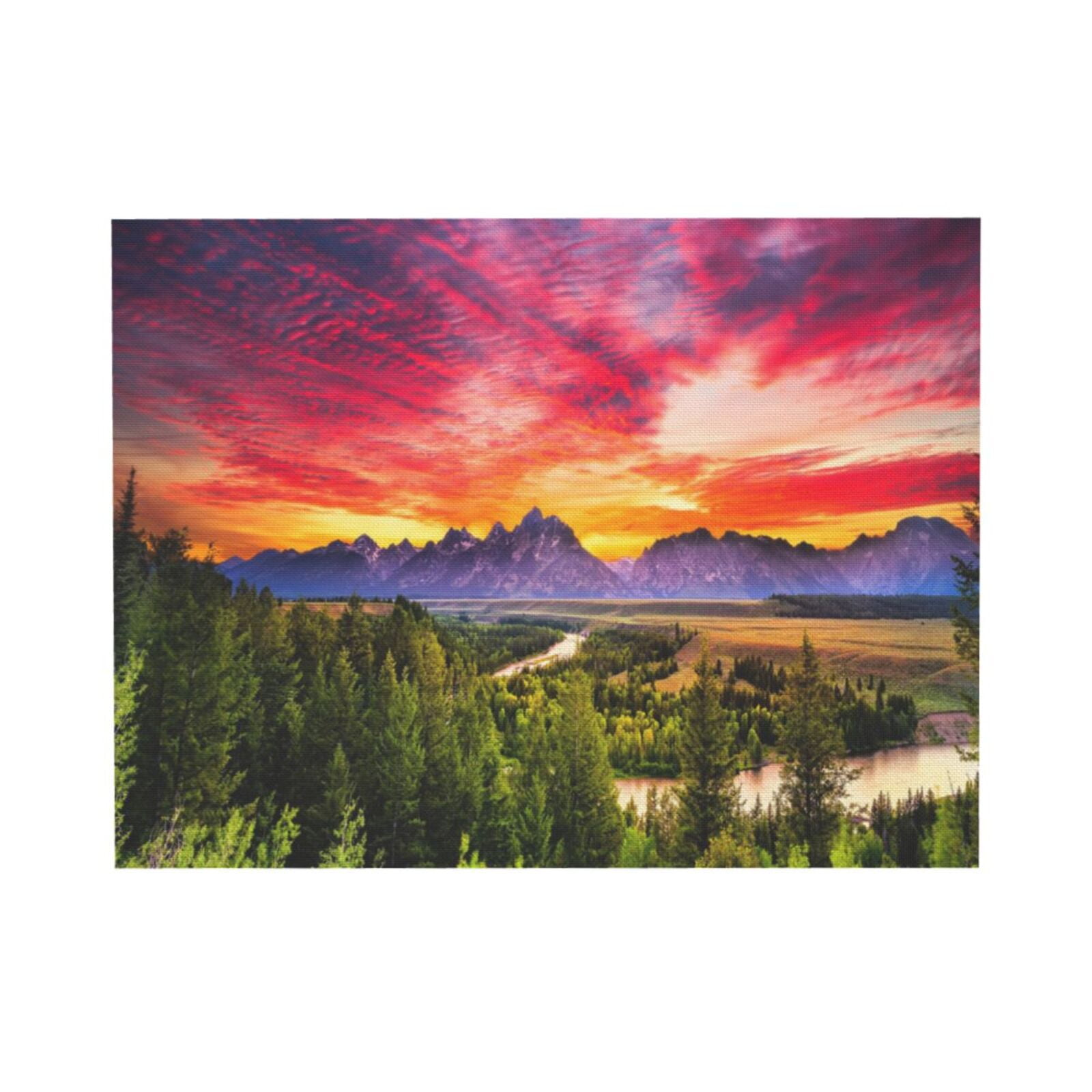 XUFX Large Nature Pictures Colorful Wall Art Mountain Wall Decor ...