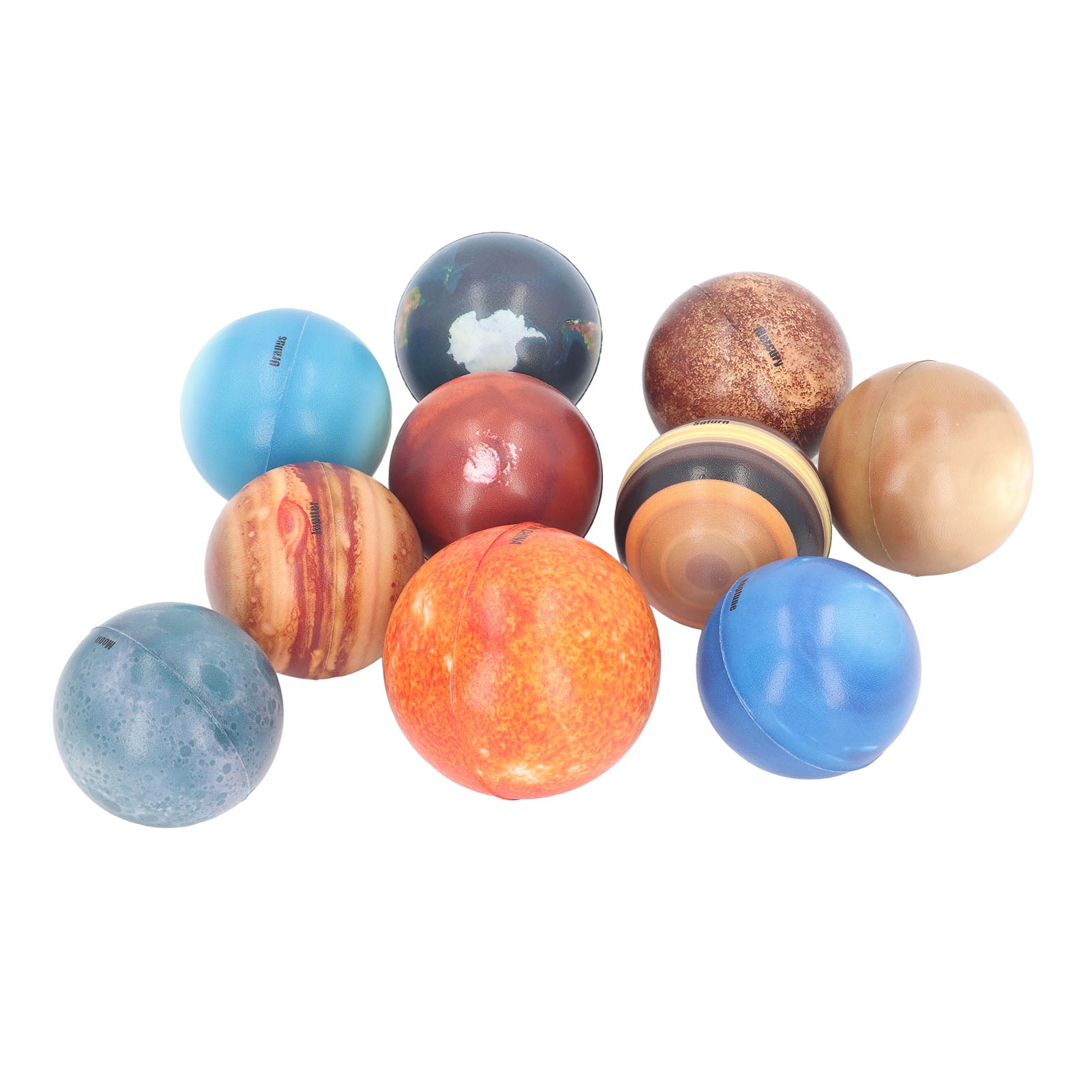 XUHOG 10 Pcs Space Solar System Planets Toys Stress Relief Hand Squeeze ...