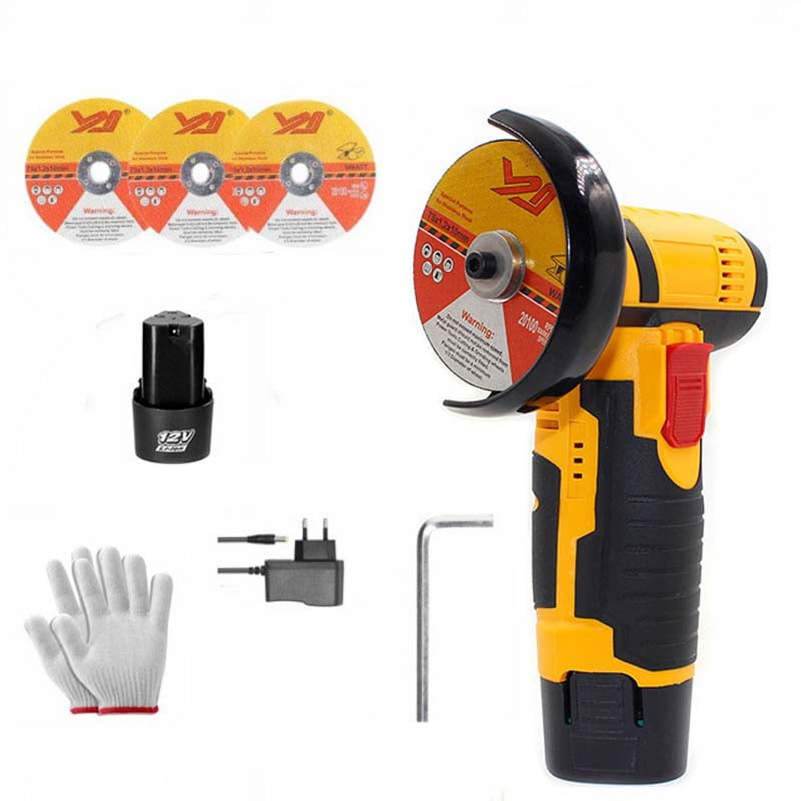 XUHOG 12V Mini Rechargeable Brush Angle Grinder, Lithium Battery Angle ...