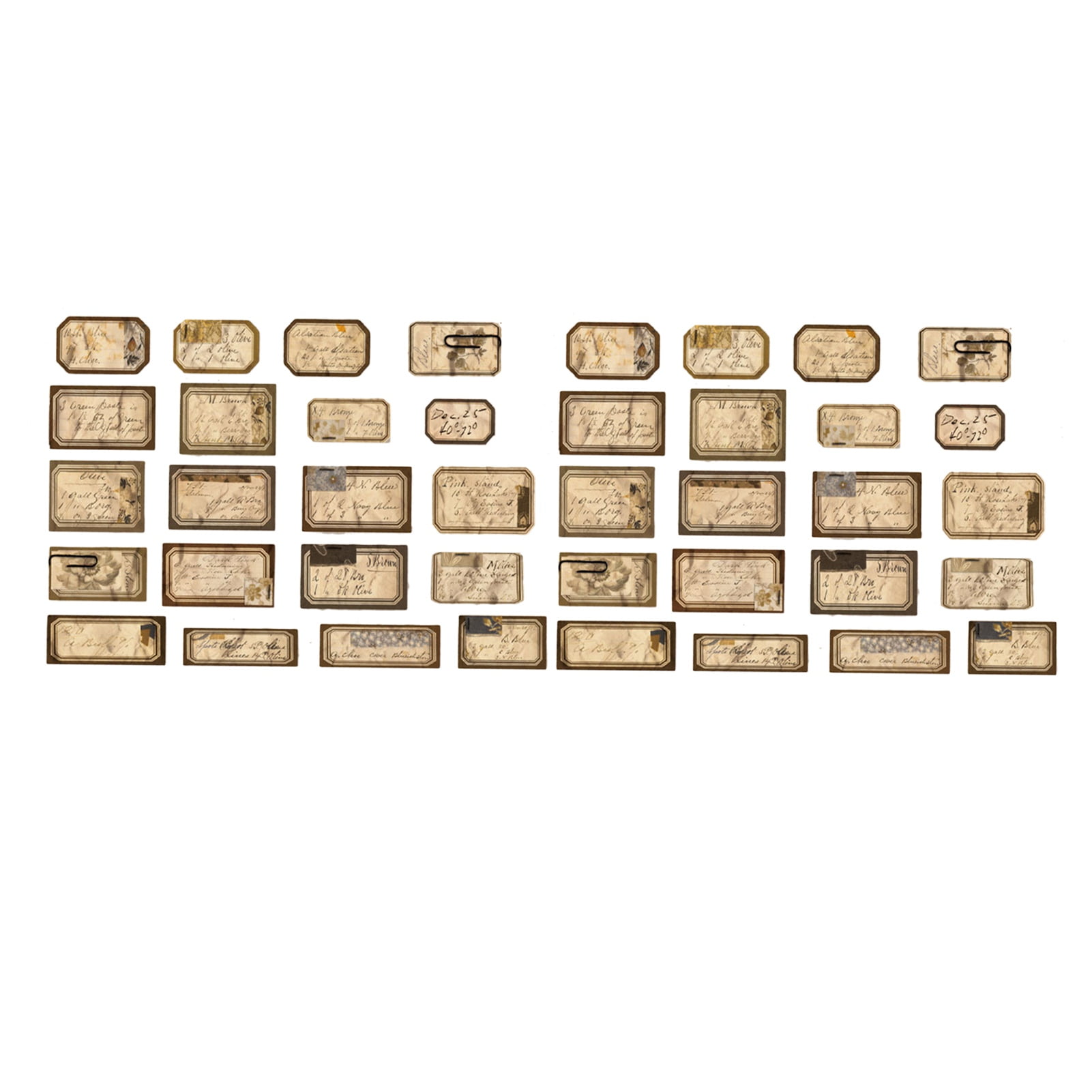XUHOG 40 Pieces Vintage Sticker Retro Scrapbook Aesthetic Sticker for ...