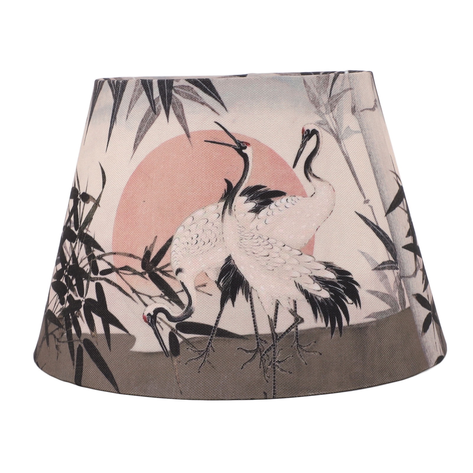XUHOG Chinese Style Lamp Shade Cloth E27 E14 Red Crowned Crane ...