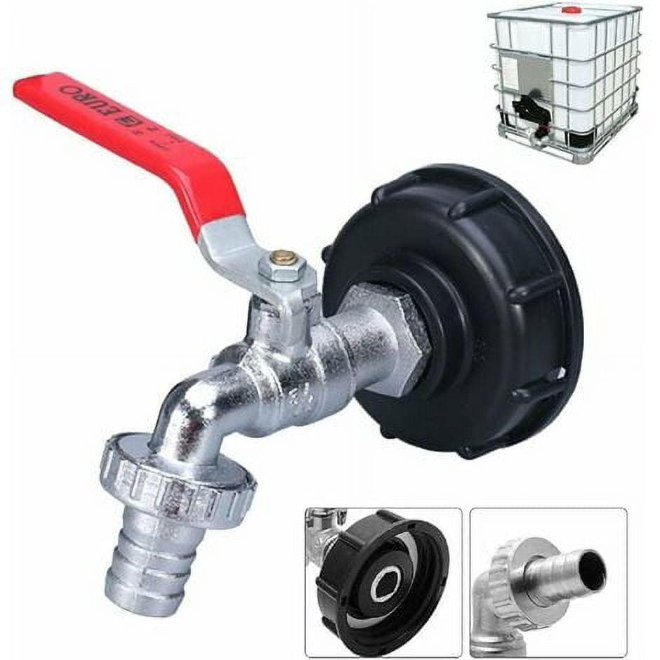 XUHOG IBC tank adapter 1/2 threaded connector, 1000l tank tap rainwater ...