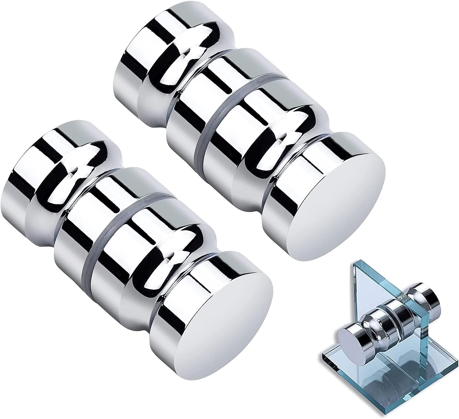 XUHOG Pack Shower/Bathtub Door Handles, Stainless Steel Door Handles ...