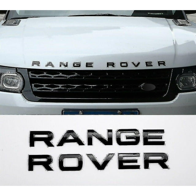 XUHOG Range Rover Gloss Black Lettering Badge Emblem Front Or Rear For ...