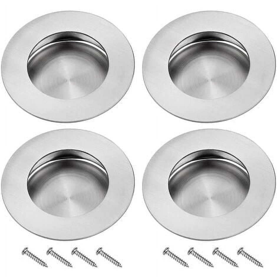 XUHOG Recessed Sliding Door Handle 304 Stainless Steel Round Invisible ...