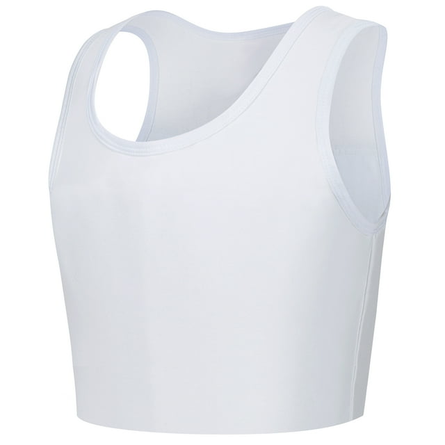 XUJI Women's Breathable Half Chest Binder Vest, Transgender FTM, Size ...