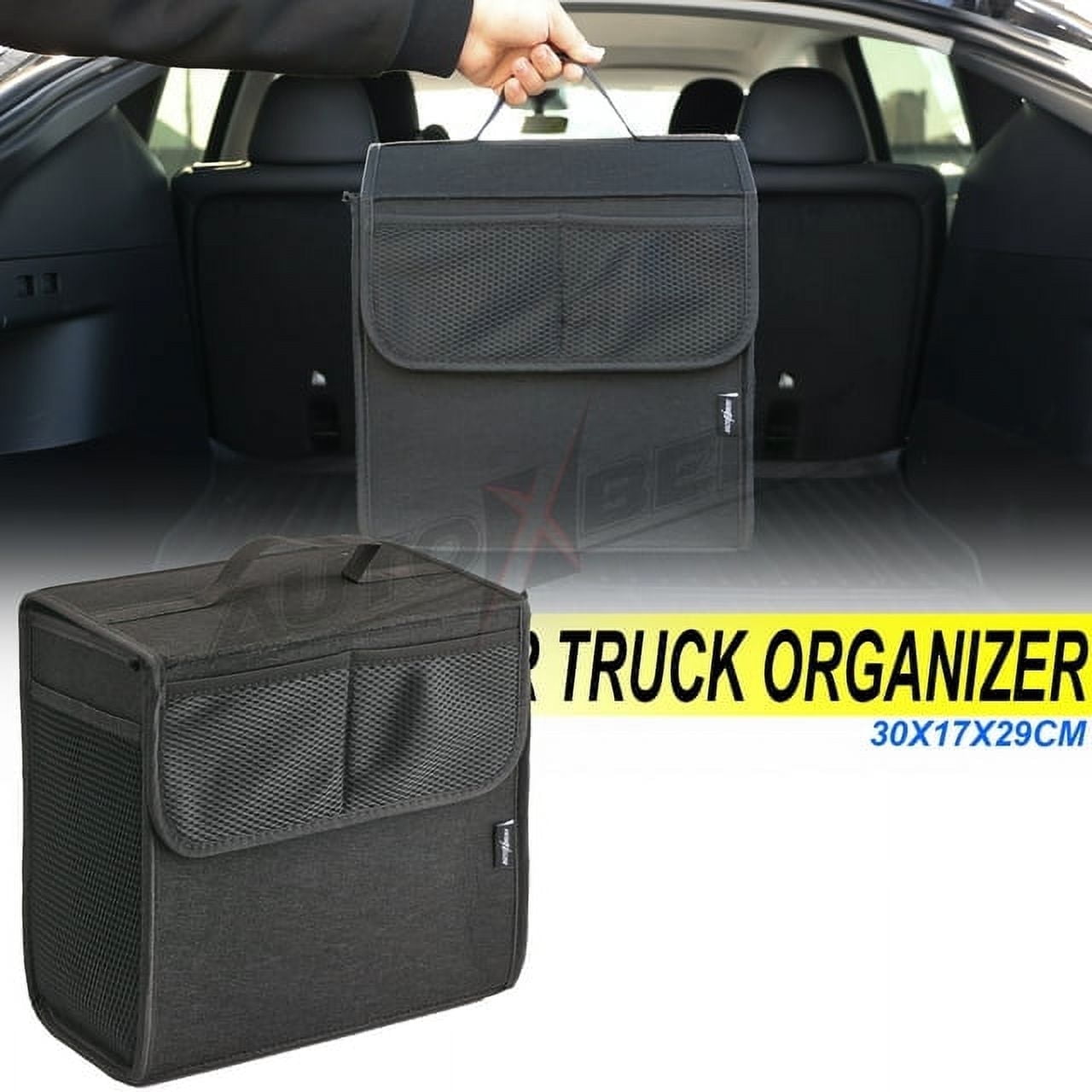XUKEY Car Felt Rear Trunk Boot Storage Box Foldable Bag Cargo Universal ...