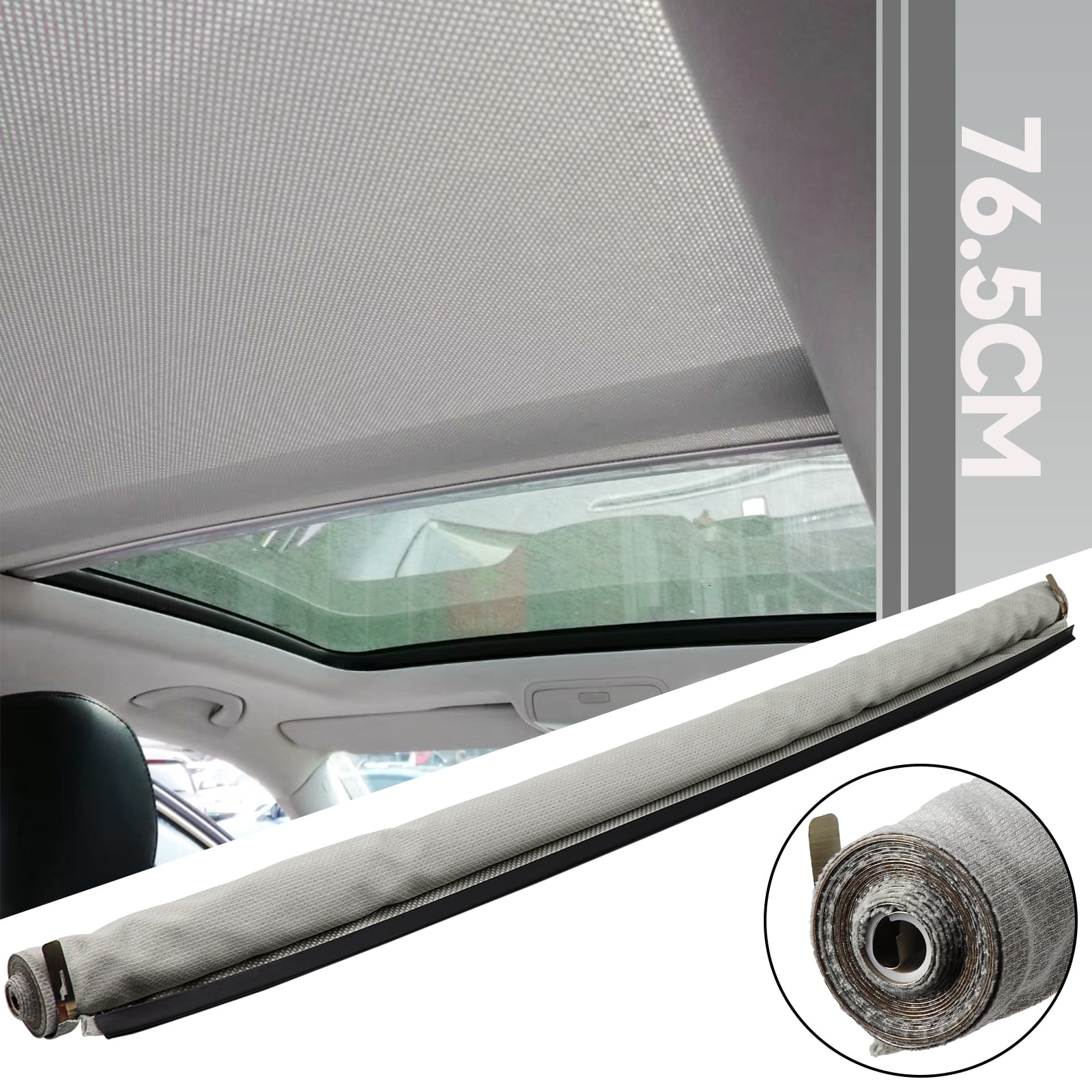 XUKEY Gray Car Sunroof Sunshade Windshield Skylight Shutter Curtain For ...