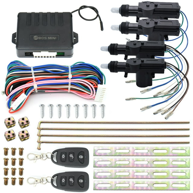 XUKEY Keyless Entry Car Alarm System Universal Door Lock Actuators Kit ...