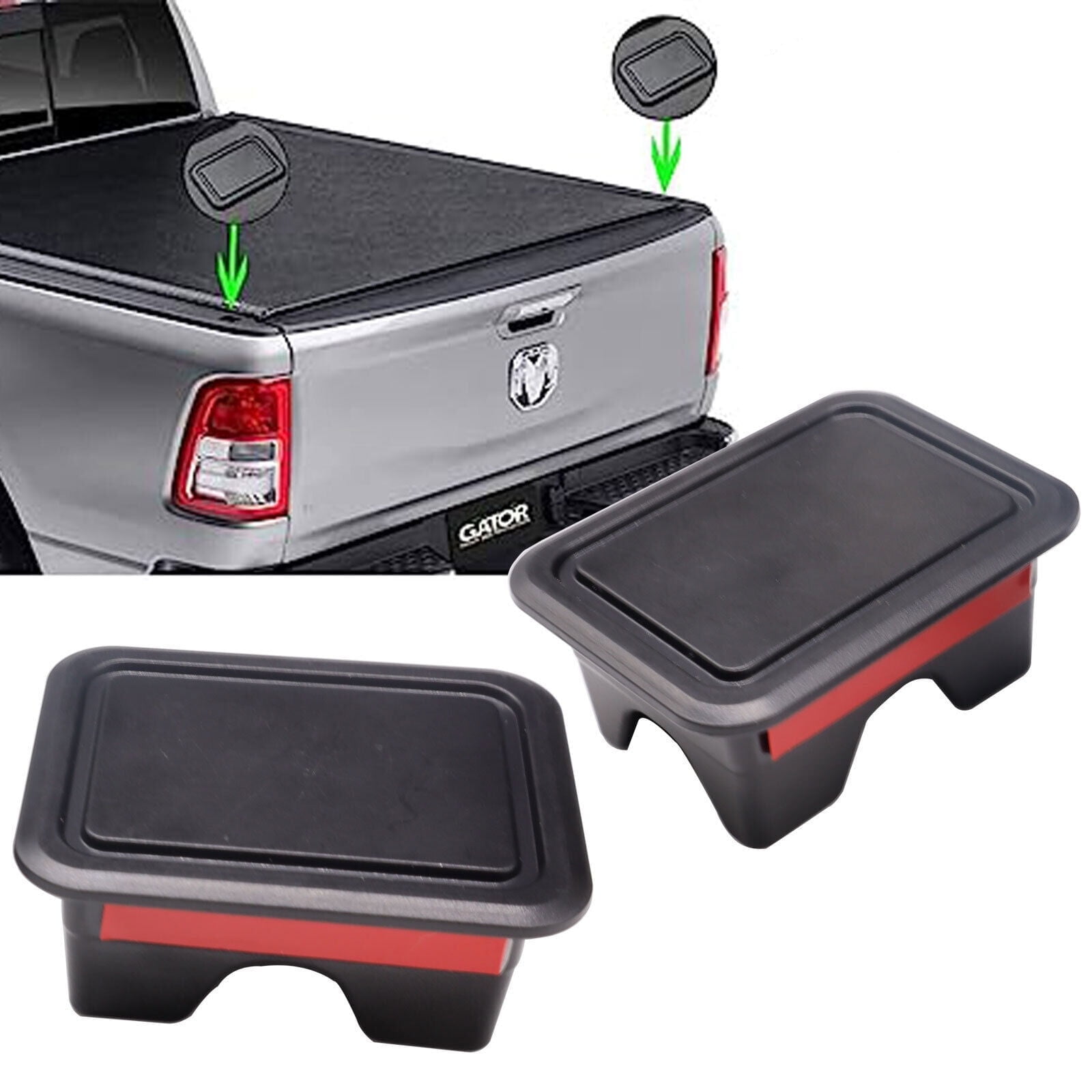 XUKEY Stake Pocket Covers Truck Bed Rail Hole Plugs - Walmart.com