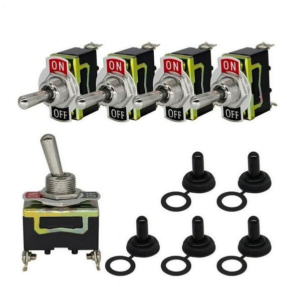 Yi Ya Su Waterproof Toggle Switch Metal Plastic 5 Count Automotive ...