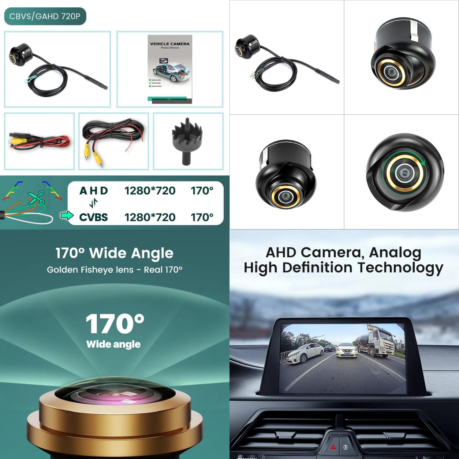 XULHAN Enhanced Safety and Visibility with Superior AHD 1920x1080P CBVS ...