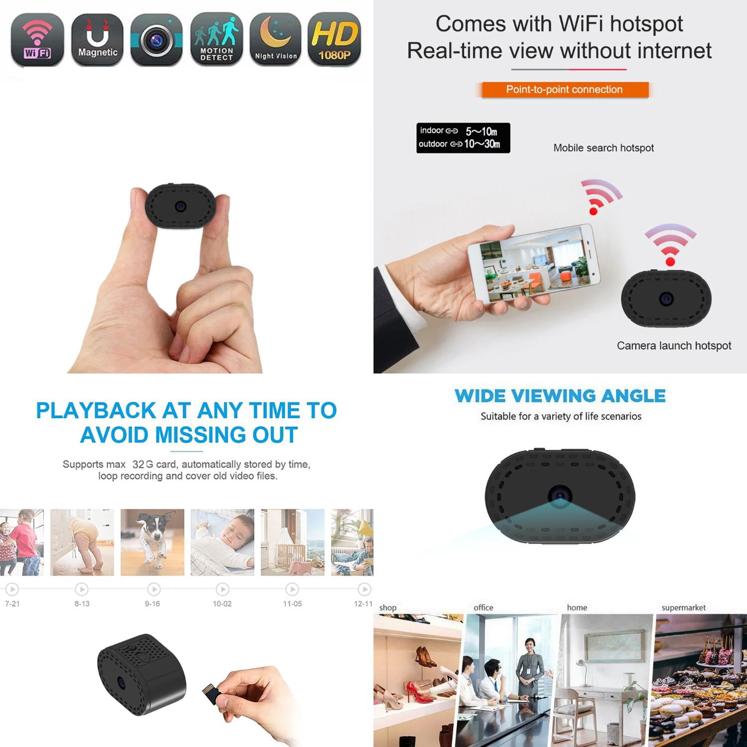 XULHAN Enhanced Security Essentials: Small Super Mini Wireless WiFi ...