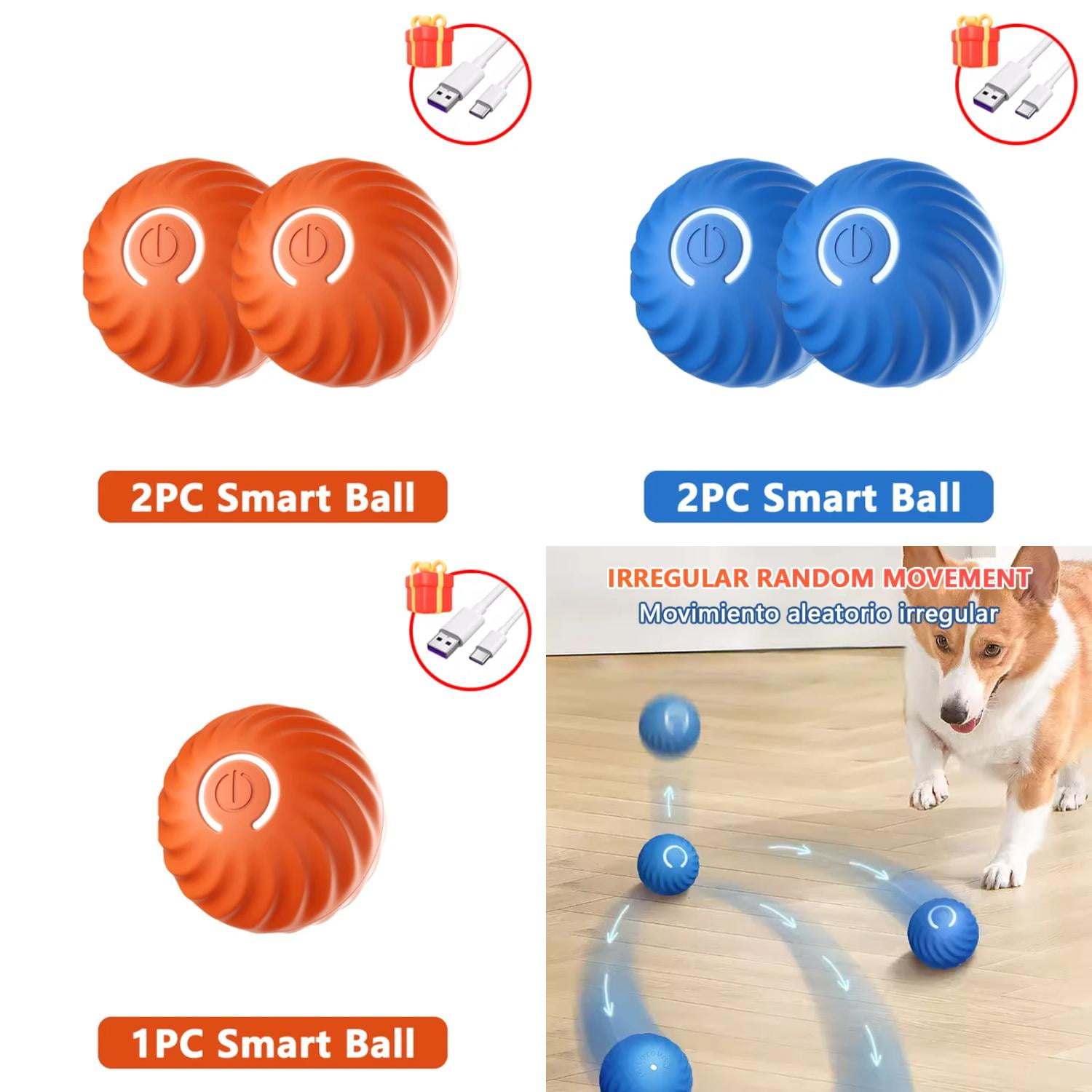 XULHAN Fun and Exciting Smart Interactive Electronic Pet Toy Ball ...