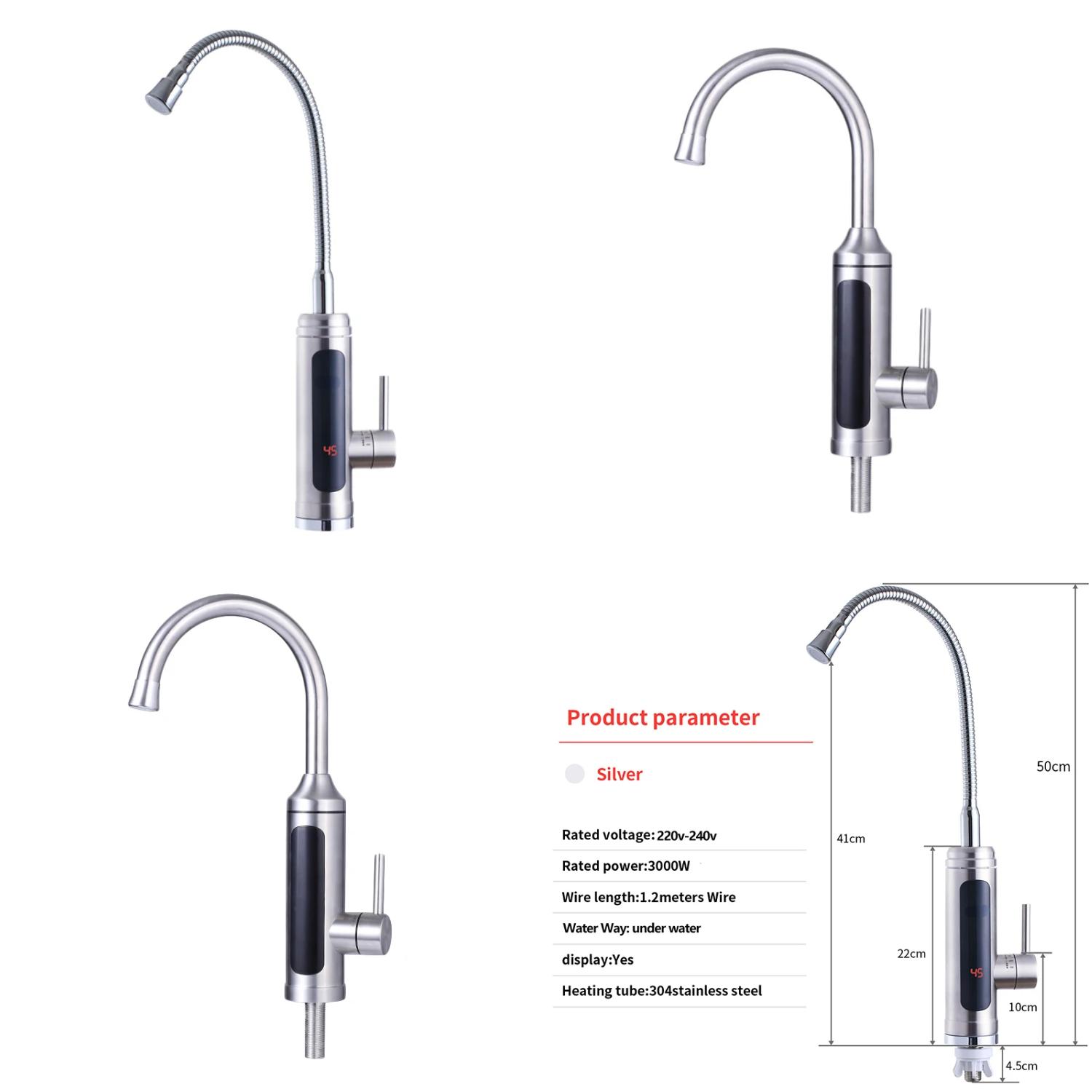 XULHAN Instant Water Heater Faucet Tankless Heaters Kitchen Hot Water ...