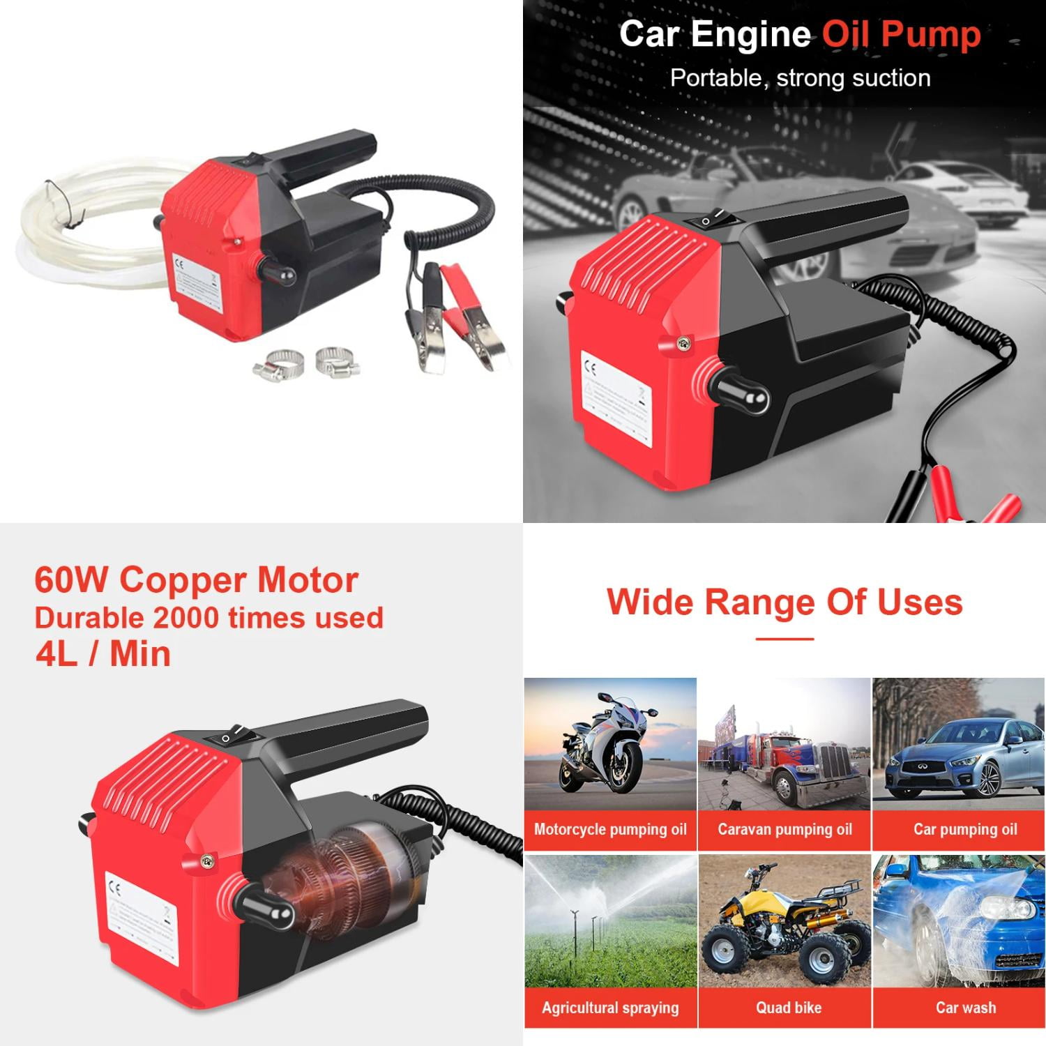 XULHAN Premium High Quality Efficient 12V Car Engine Oil Diesel Fluid ...