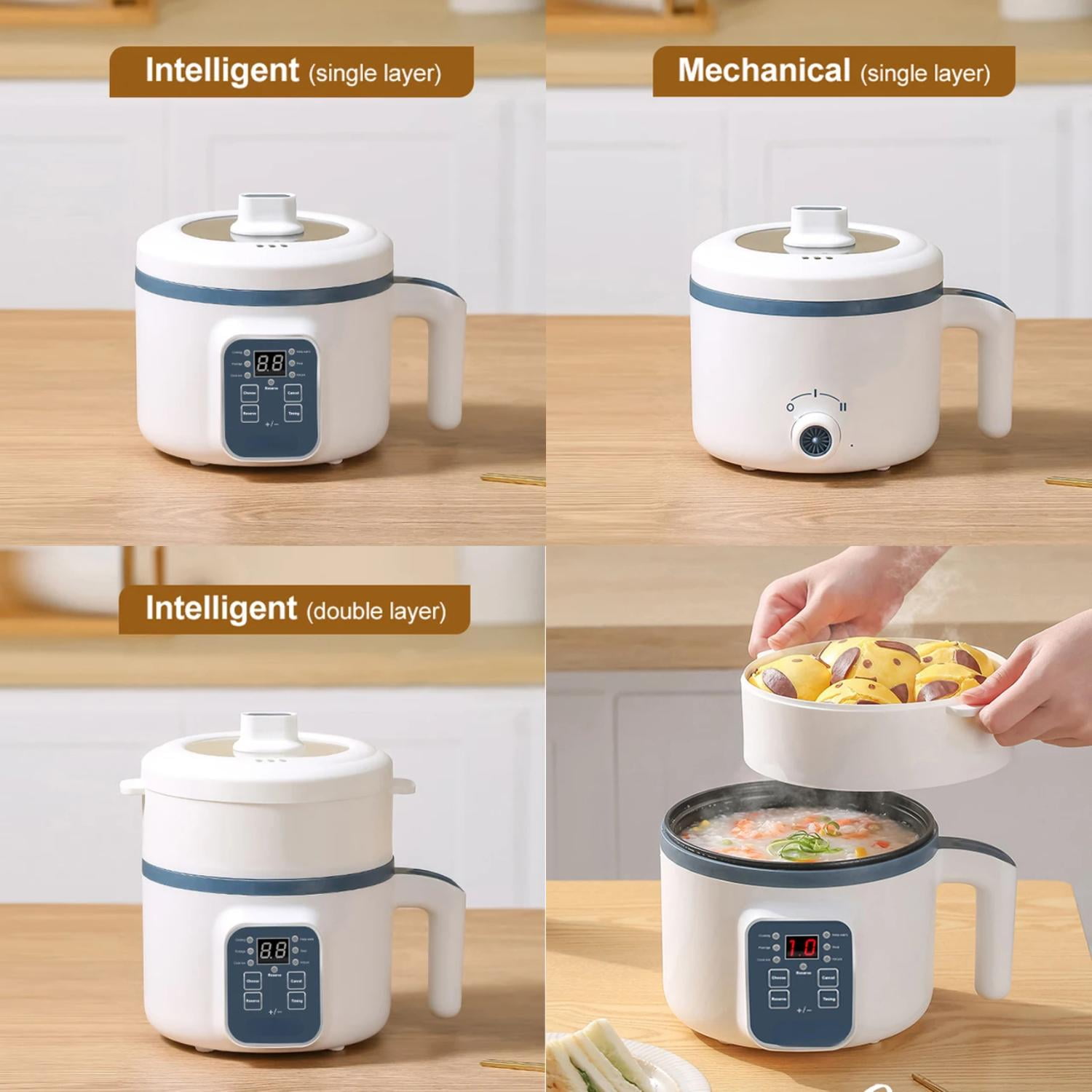 XULHAN Single Double Layer Multi Cooker with Smart Mechanical Control ...
