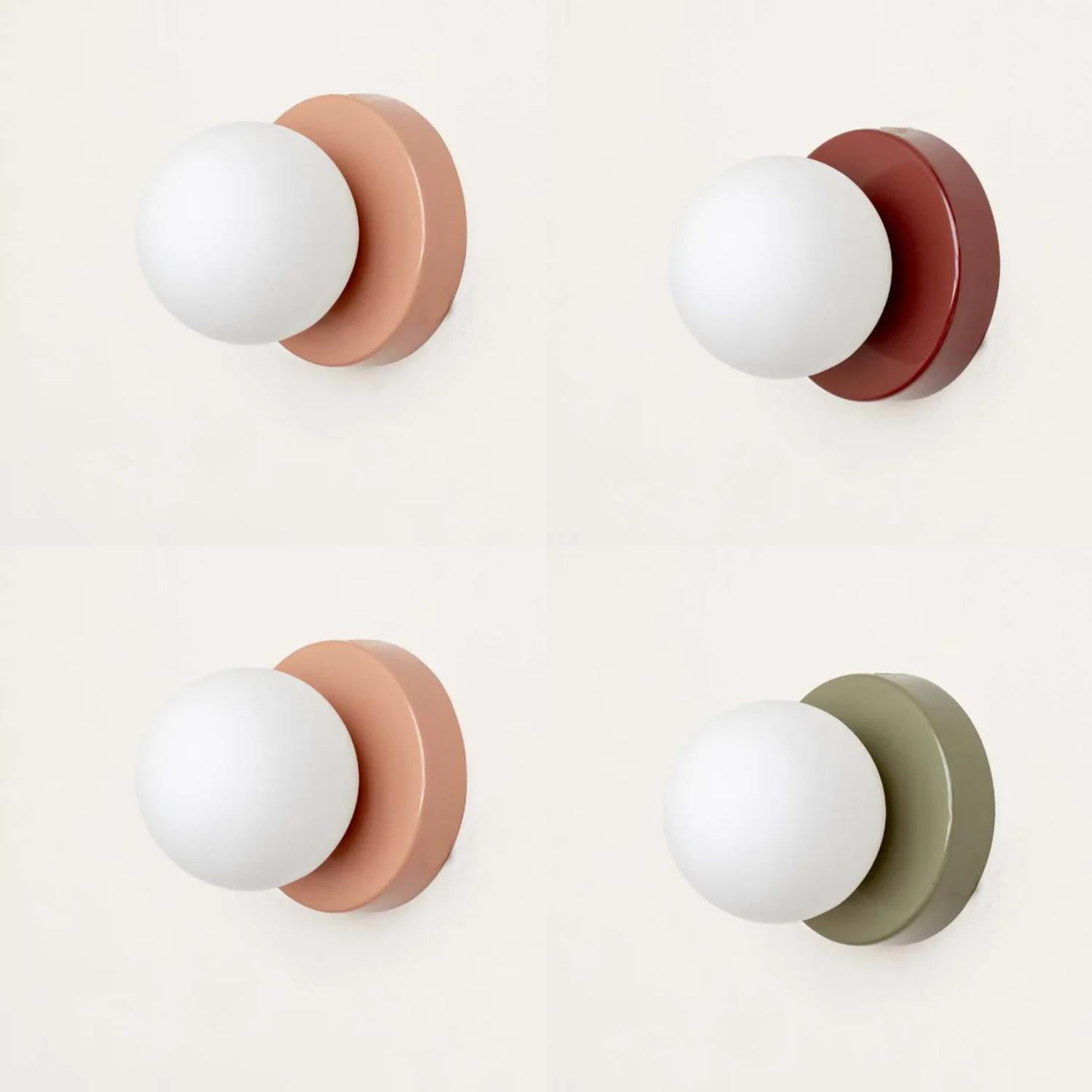 XULHAN Stylish Modern and Chic Mini Macaron Glass LED Wall Sconce Lamp ...