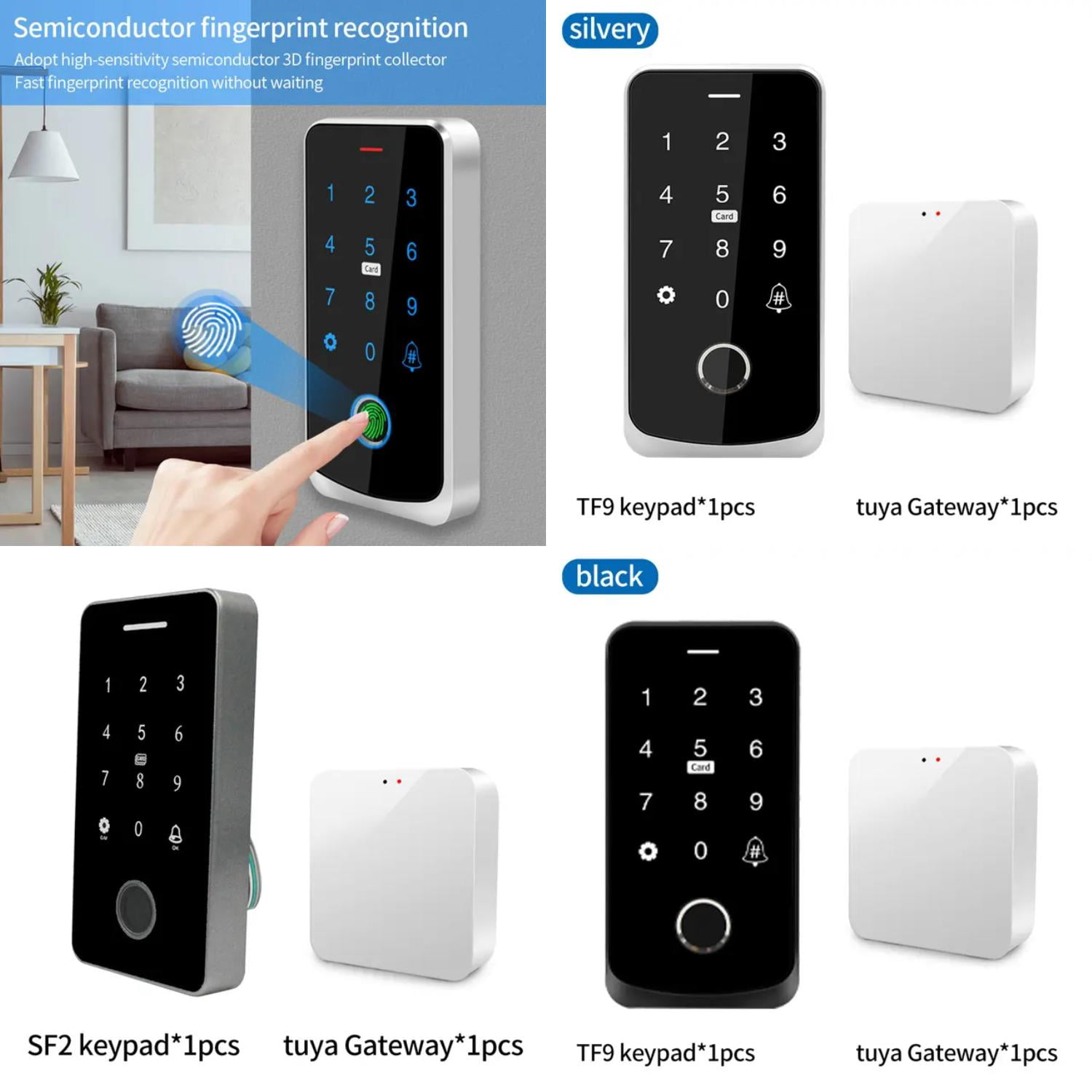 XULHAN Waterproof Touch-Controlled and NFC-Enabled Bluetooth Door Lock ...