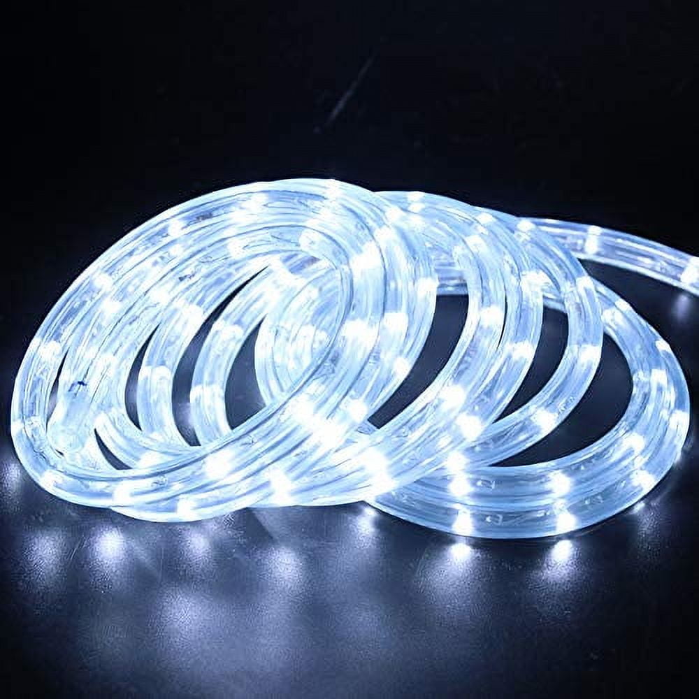 XUNATA 1/2" Rope Lights, 50ft 2-Wire Waterproof LED Rope Light Kit ...