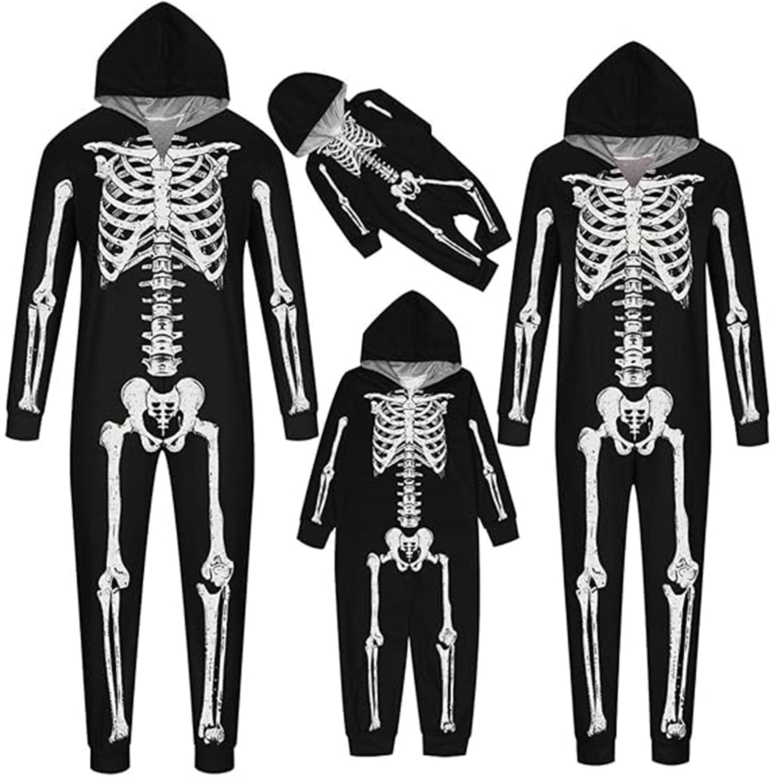 XUNHAO Matching Family Outfit Parent Child Fashion Printed Hooded ...
