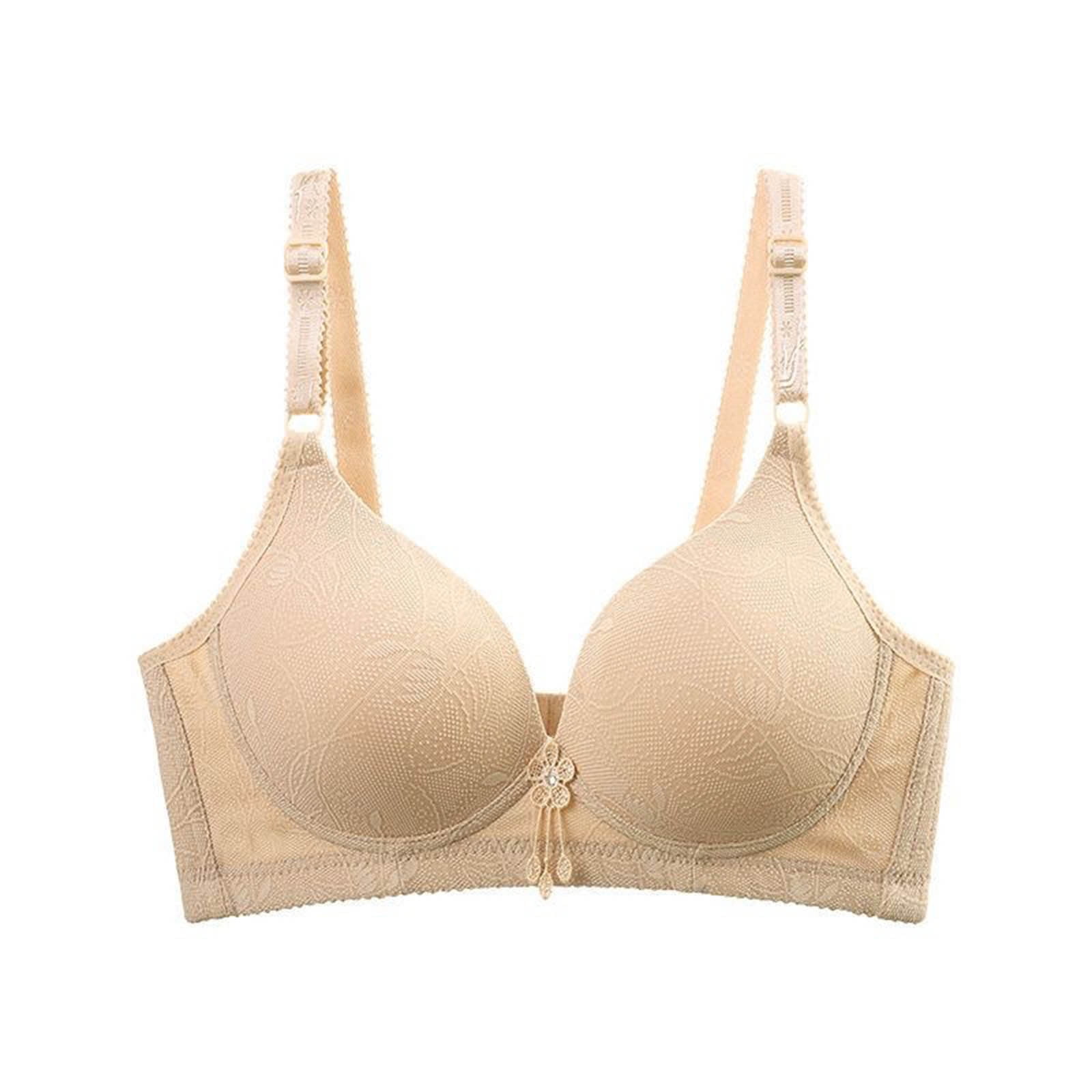 XUNKUSGA Bras for Women No Underwire Lace Minimizer Bra Push Up ...