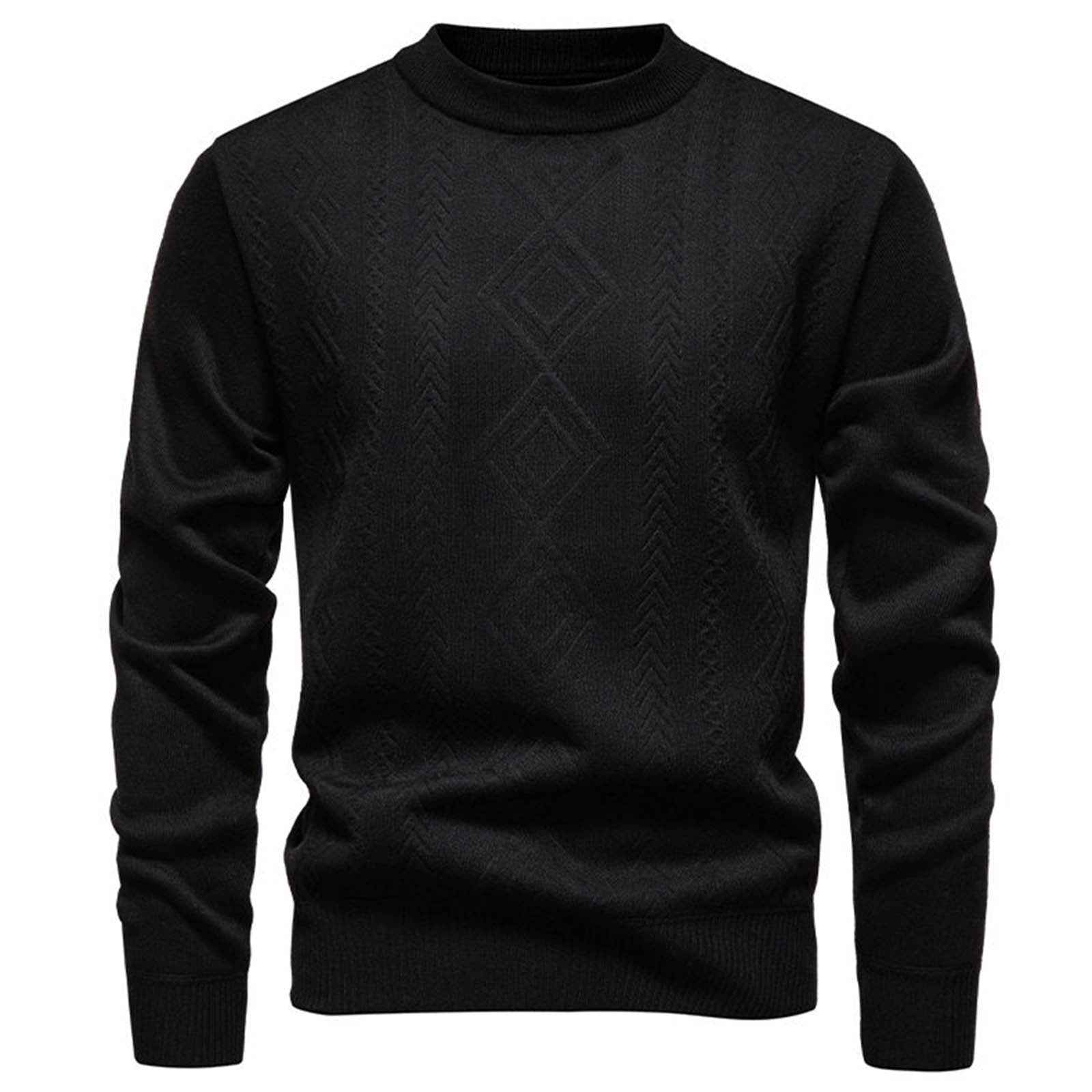 XUNKUSGA Men's Sweater Casual Slim Fit Pullover Sweaters Round Neck ...