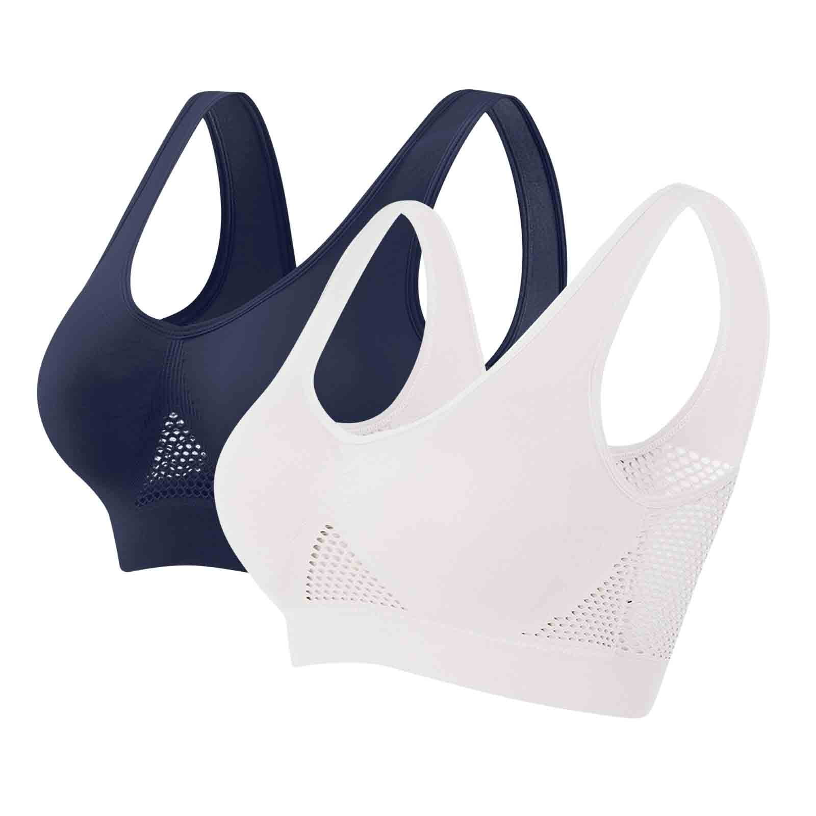 XUNKUSGA Sports Bras for Women Plus Size Wirefree Bra U Back Padded ...