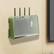 Router Shelf Wall Mount Router Storage Box, WiFi Cable Box Shelf Cord ...