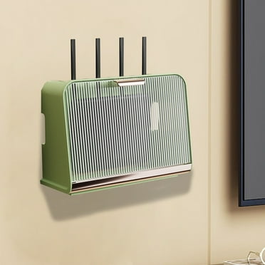 Router Shelf Wall Mount Router Storage Box, WiFi Cable Box Shelf Cord ...
