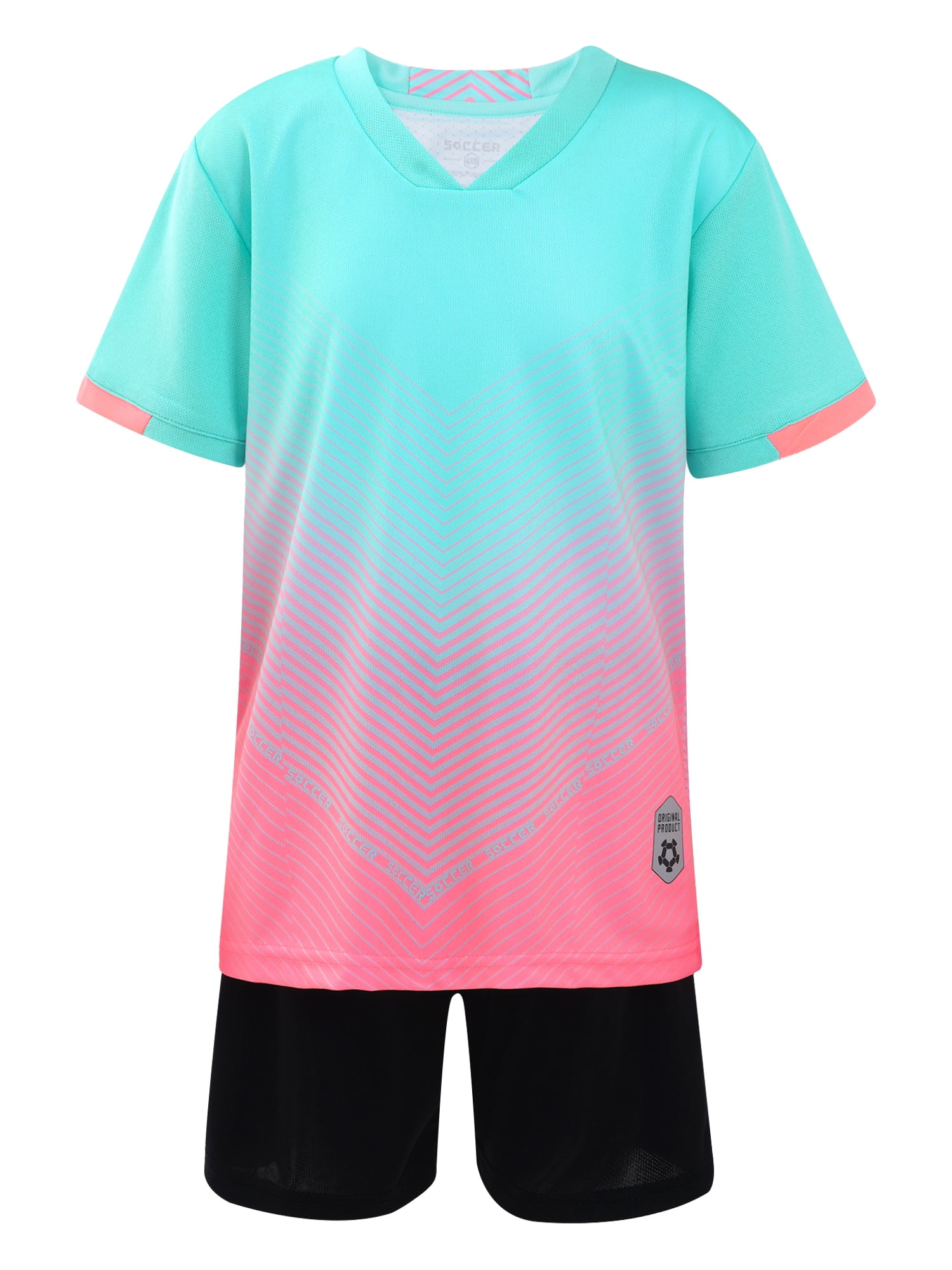 XUNZOO Kids Football Kit Home Jersey Tracksuit Sport Short Set Training ...