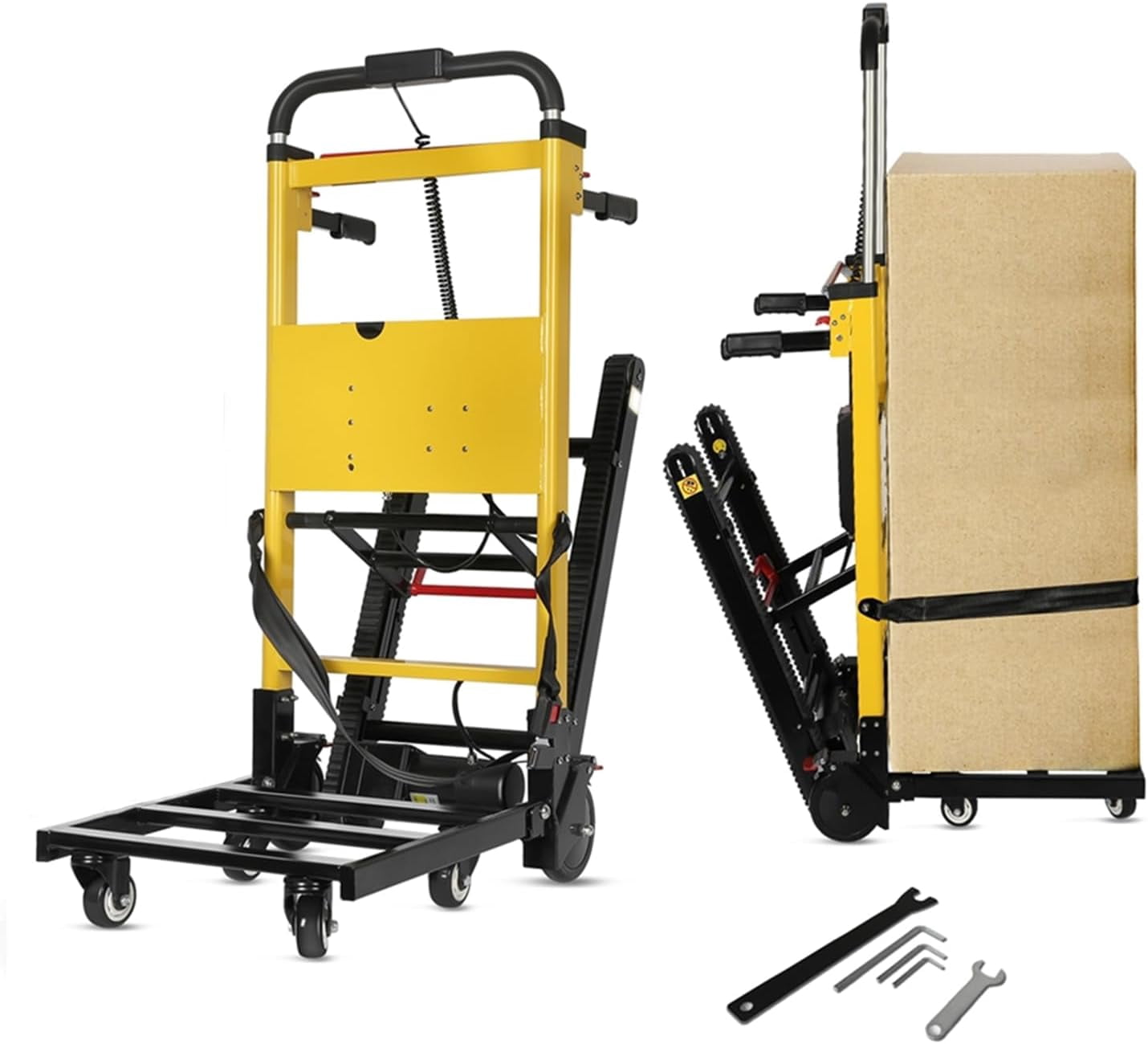 XUTUMM Electric Stair Climbing Hand Truck - 441 lbs Capacity, 116cm x ...