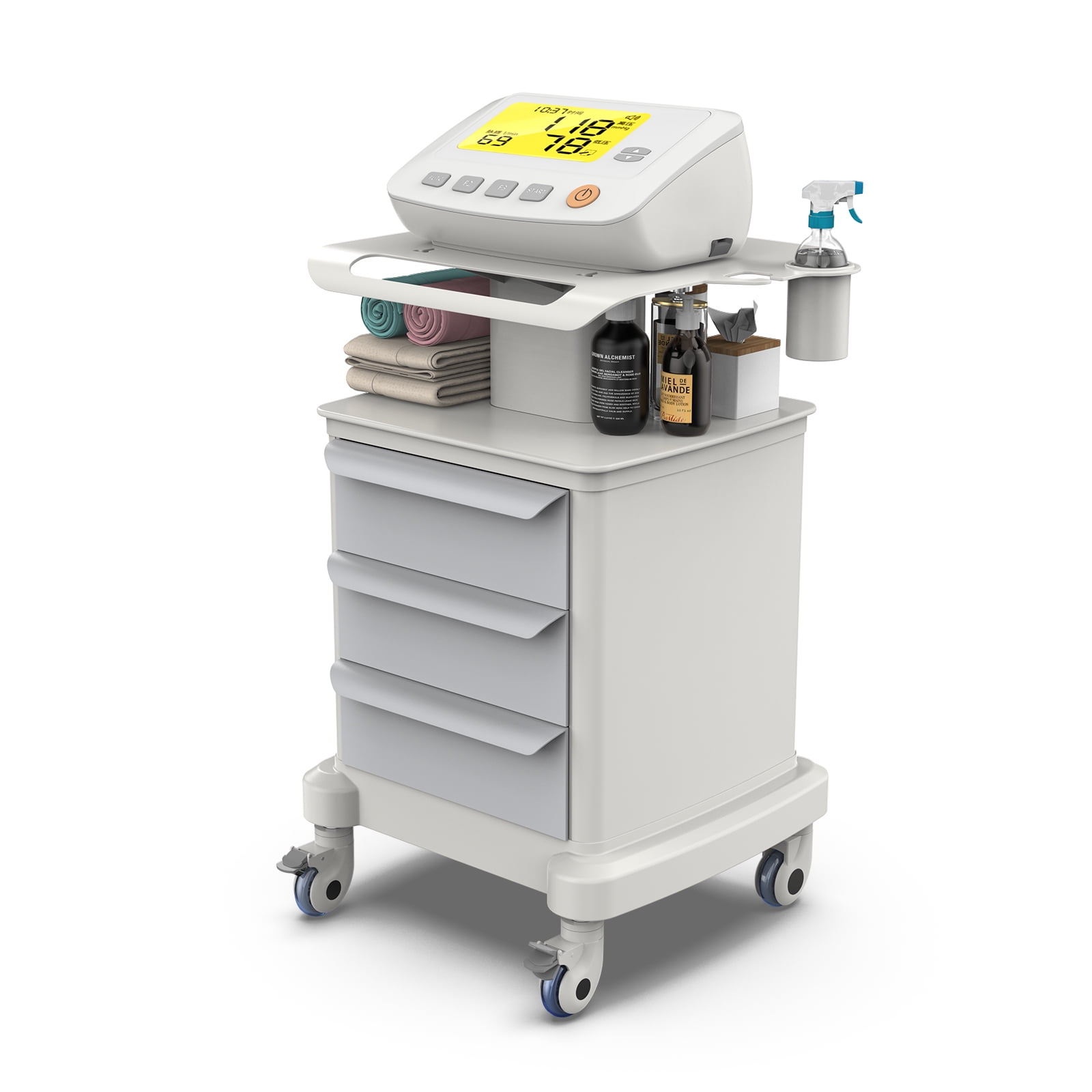 XUTUMM Mobile Medical Carts Professional Utility Cart 110 LBS Max Load ...