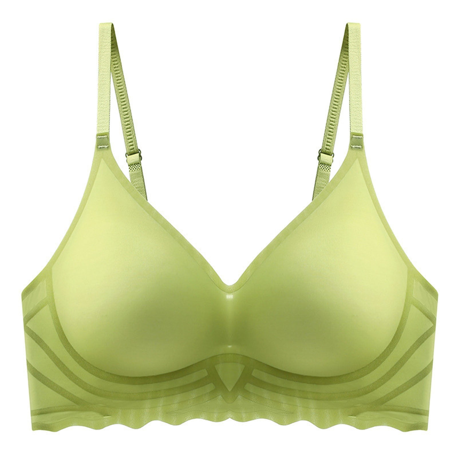 XUXINQIOP Women Bras Underwear Wireless Minimizer Mesh Solid Sports ...