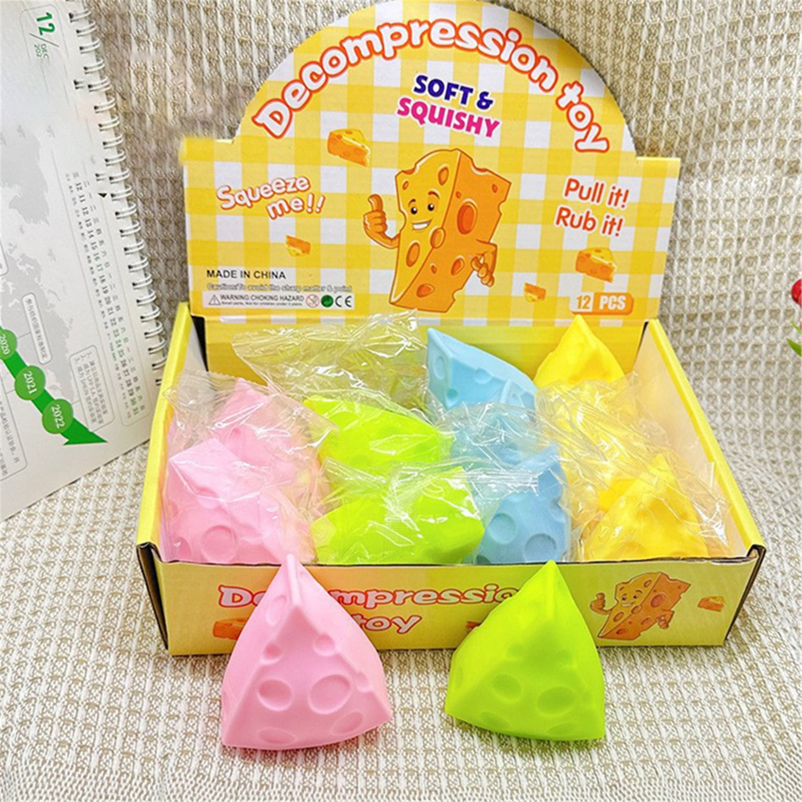 XUYAN 100ml Cheese Cheese Slow Pinch Pressure Exhaust Toy Slow Rise ...