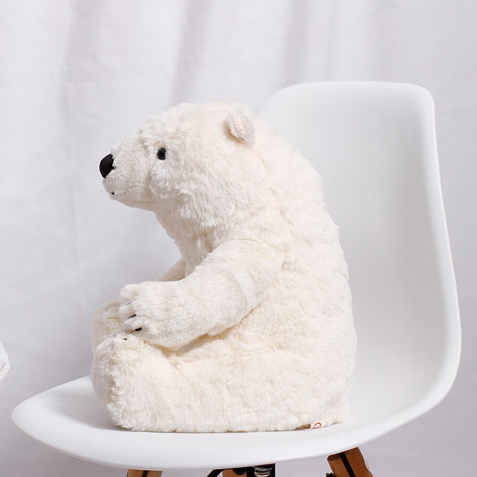 XUYAN 13.78inch ROPELOK Polar Bear Stuffed Animal Plush Lifelike Super ...