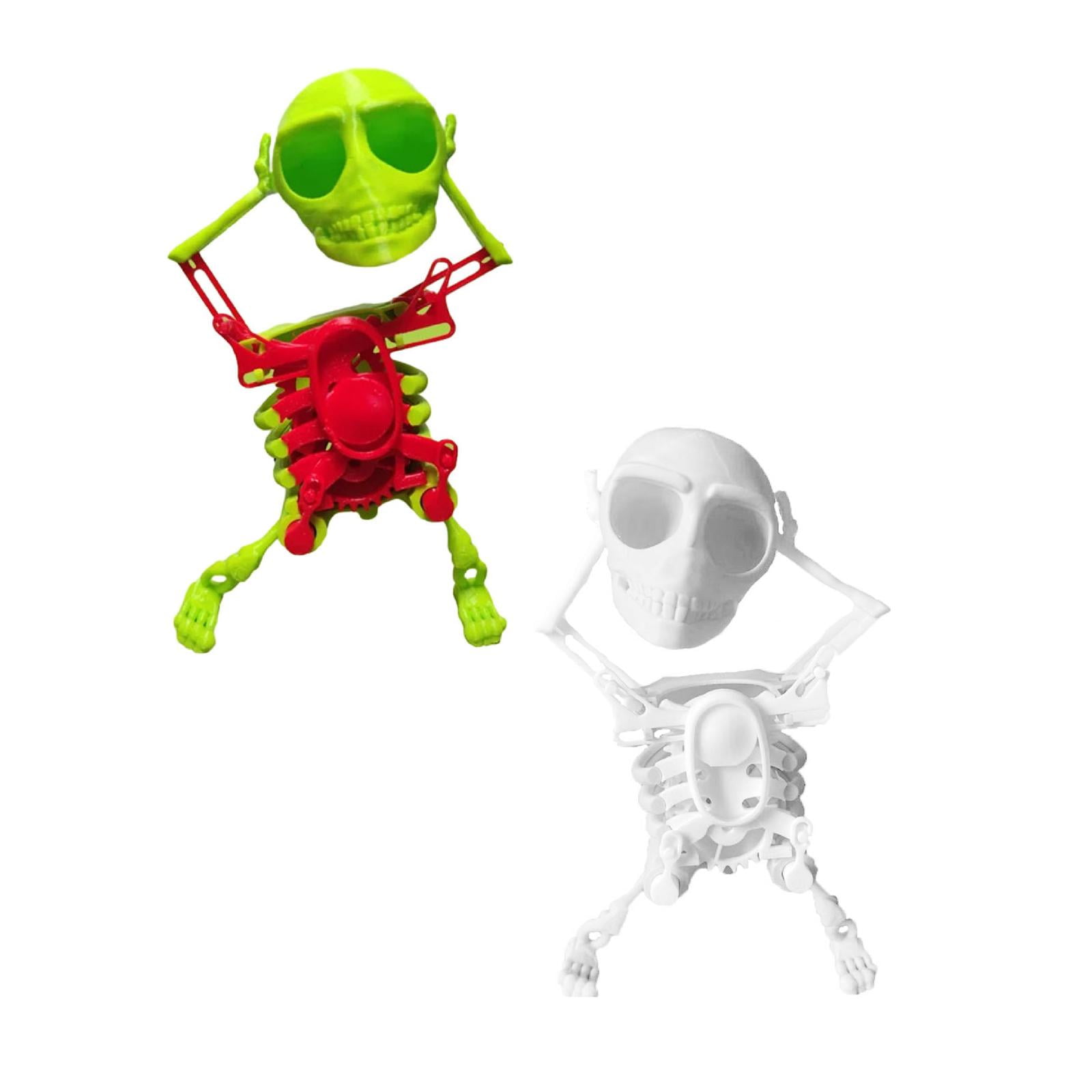 XUYAN 2PCS Dancing and Swinging 3D Toy Wind Up Skeleton Dancing Toys 3D ...