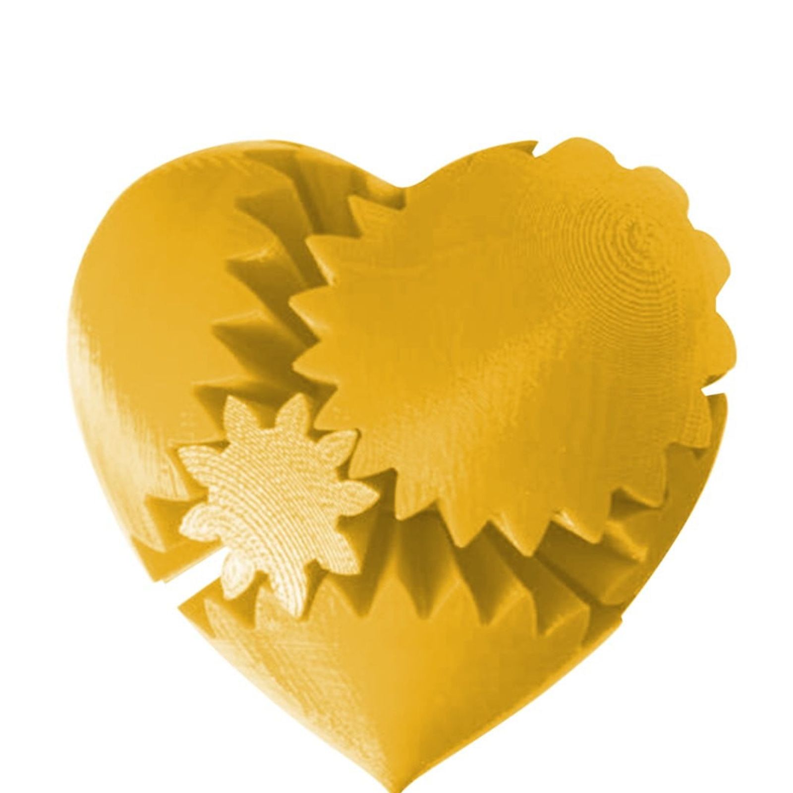 XUYAN 3D Printed Heart with Gears Personalized Valentine's Day Gift ...