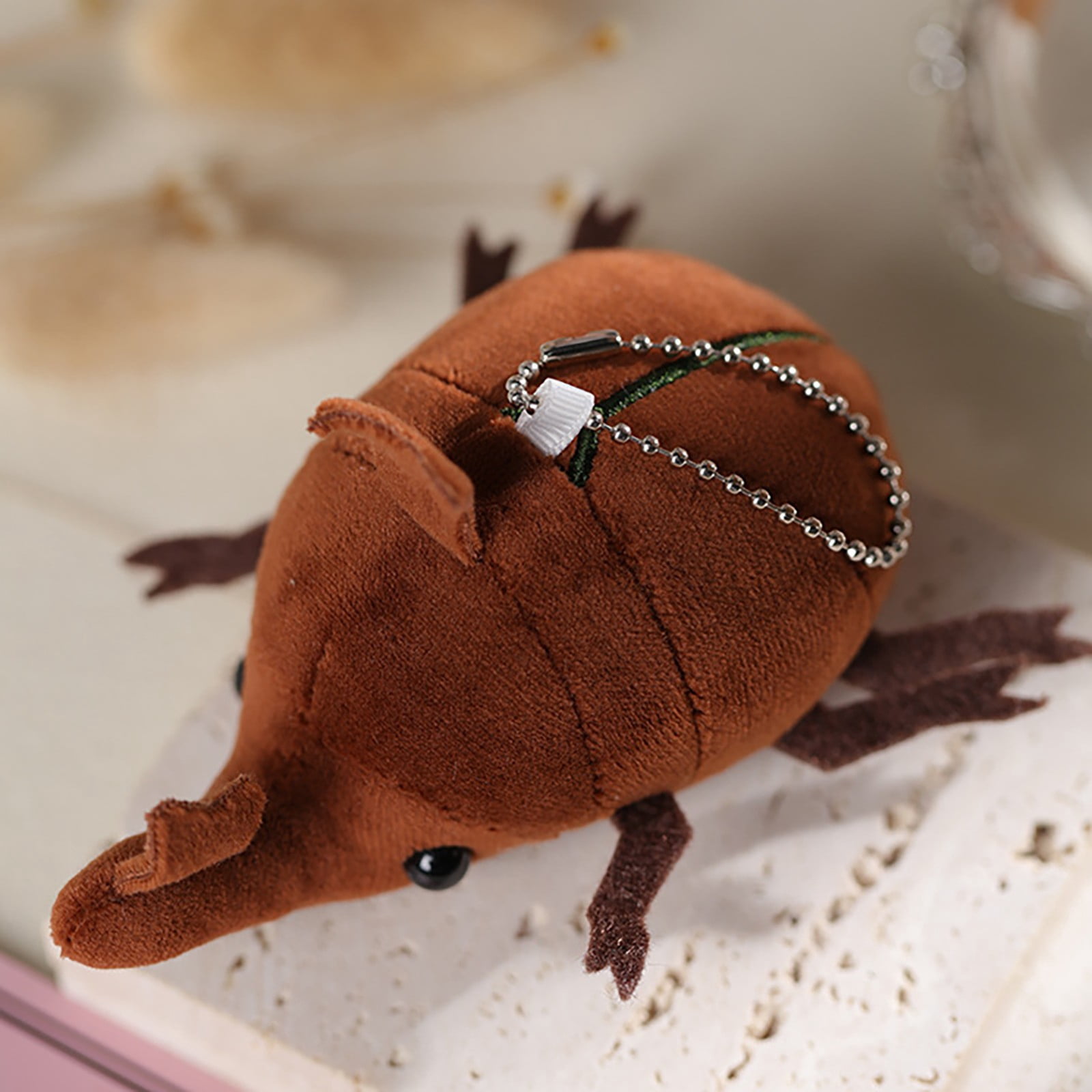 XUYAN 4 Inch Plush Toy Small Stuffed Animal with Bead Chain Hanging ...