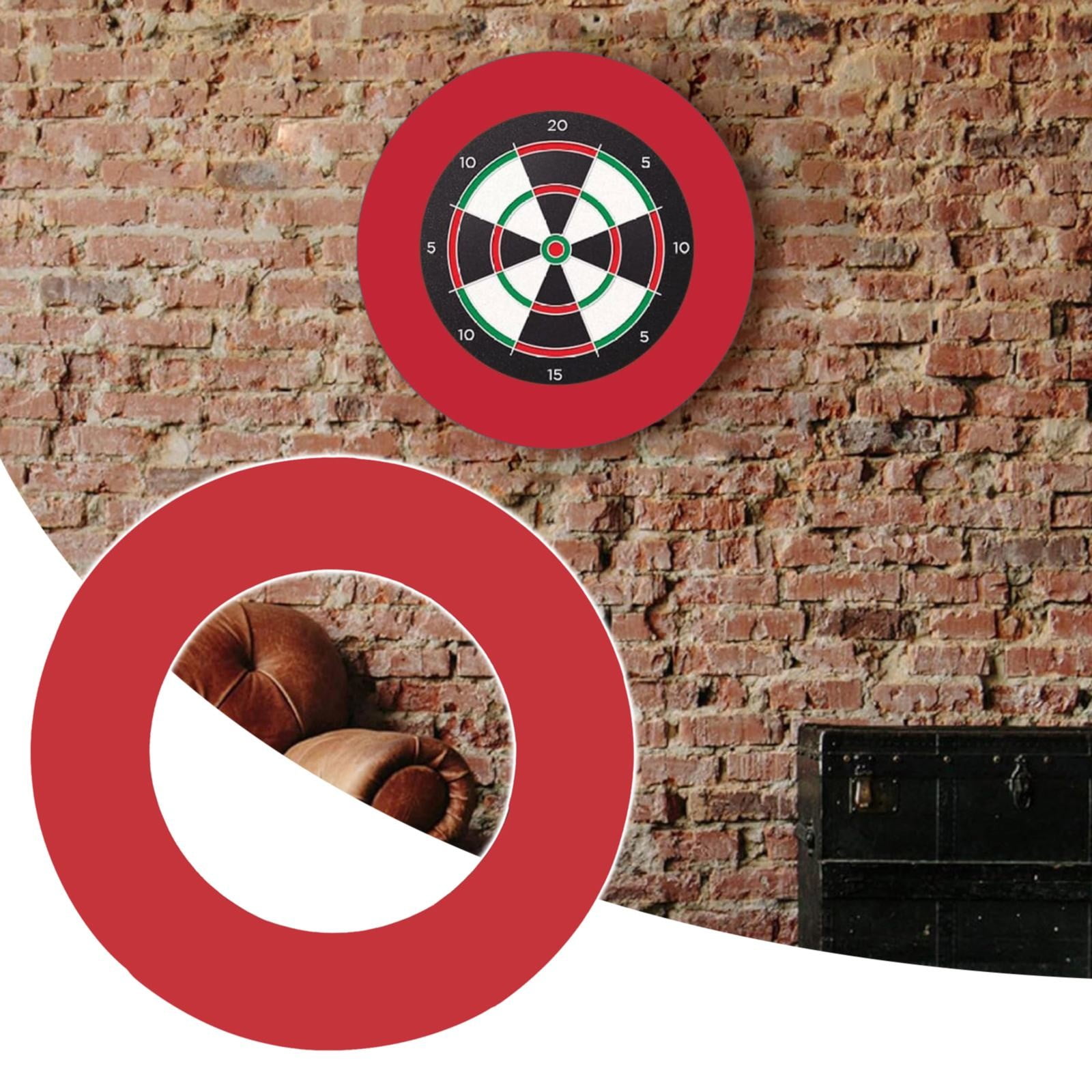 XUYAN 4pc Dartboard Surround Wall Protector Black Red Blue Three Sizes ...