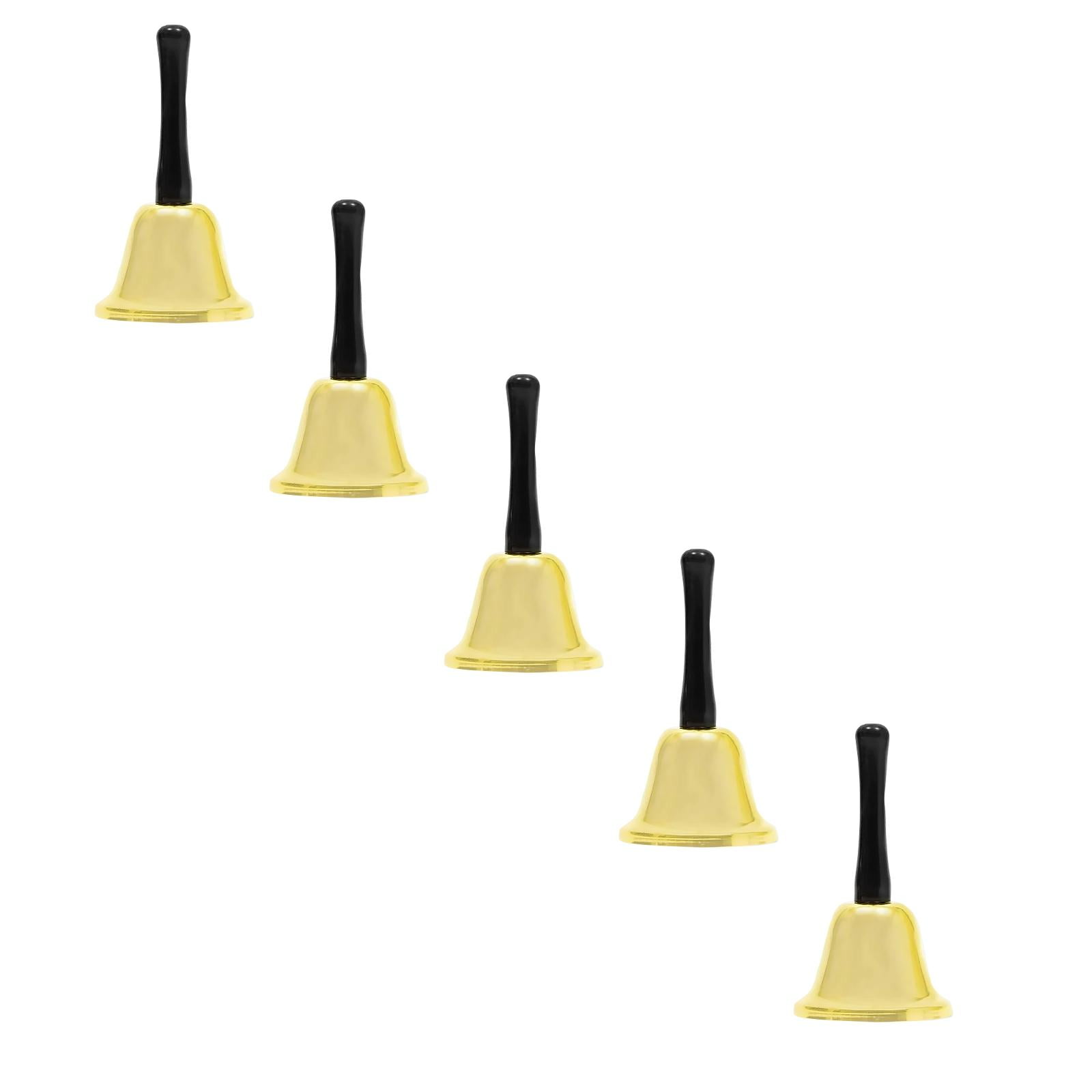 XUYAN 5PCS Gold Steel Call Bell Ringbell with Plastic Handle for ...